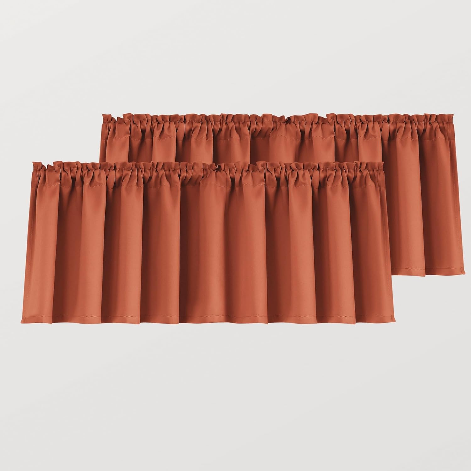 Hltop Blush Pink Window Valances 16 Inch Length for Girls Bedroom ...