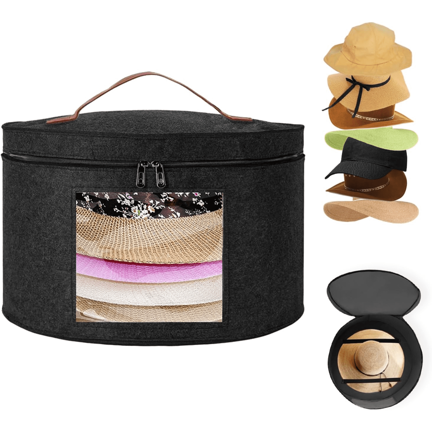 Hltop Hat Hat Storage Hat Boxes for women and men Storage Hat for ...