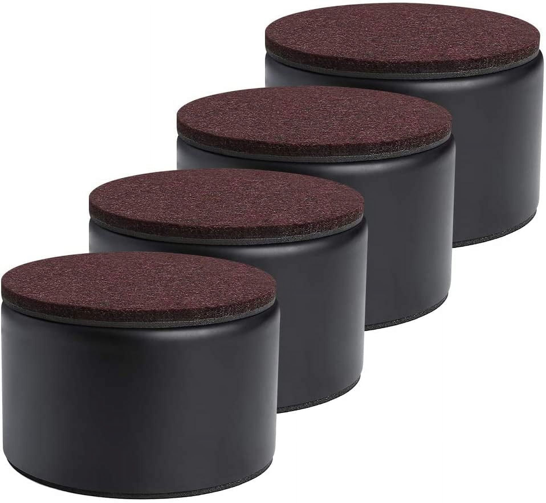 Hltser 2 Inch Bed Riser - Solid Steel Self Adhesive Furniture Riser or ...