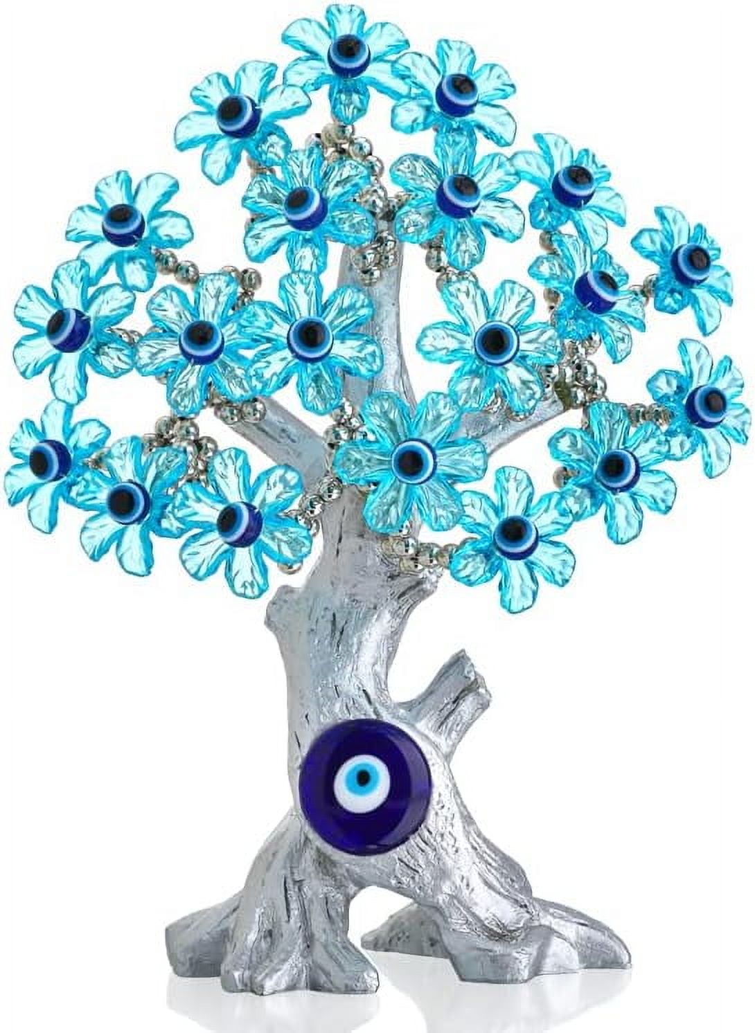 Hltser 6.8inch Turkish Nazar Blue Evil Eye Tree Evil Eye Coaster Tree ...