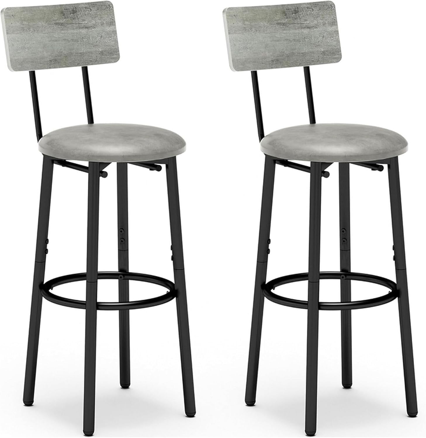 Hltser Bar Stools High Kitchen Barstools Counter Stools Bar Chairs with ...