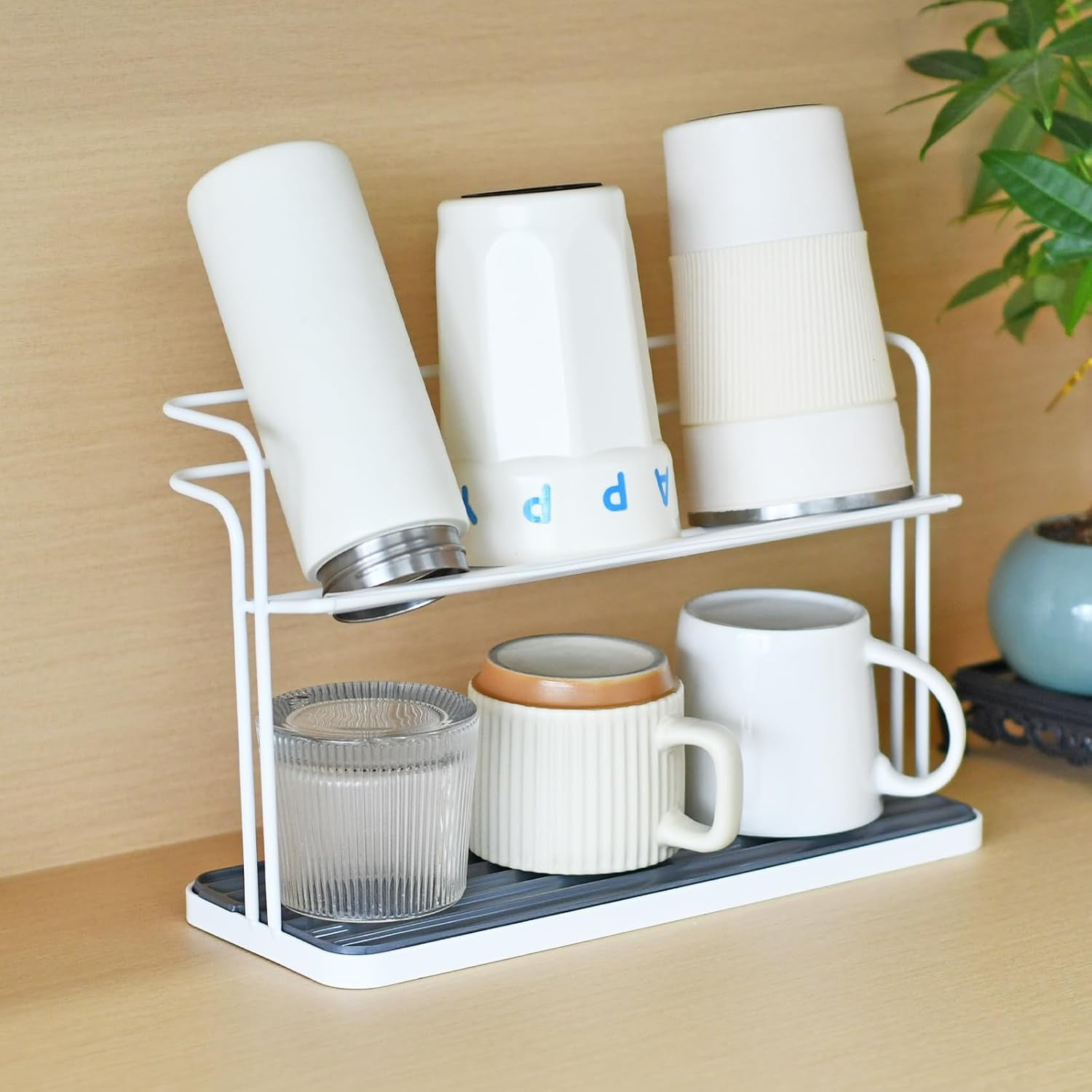 Hltser Bottle Drying Rack Cup Drying Rack Tumbler Drying Rack with ...