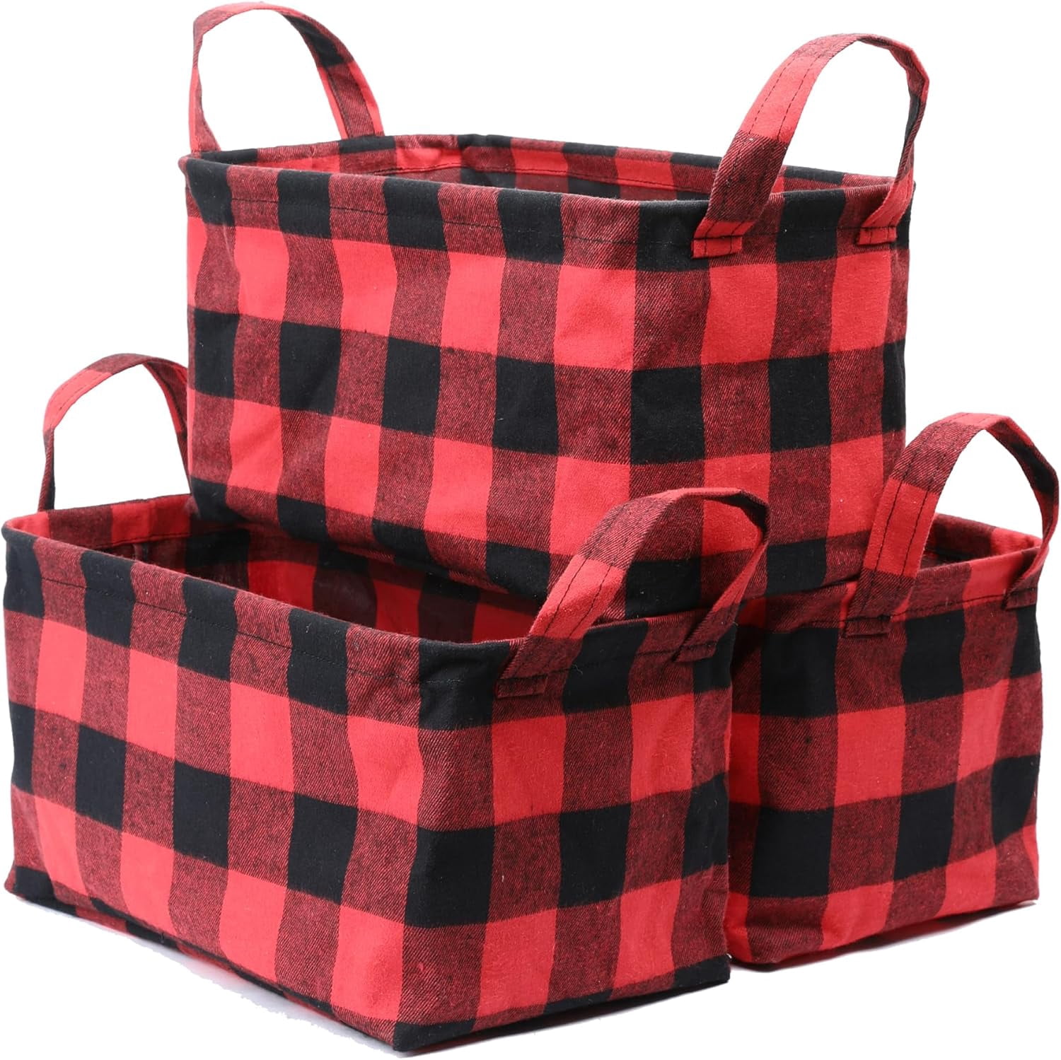 Hltser Buffalo Storage Basket - Black and White Foldable Storage ...