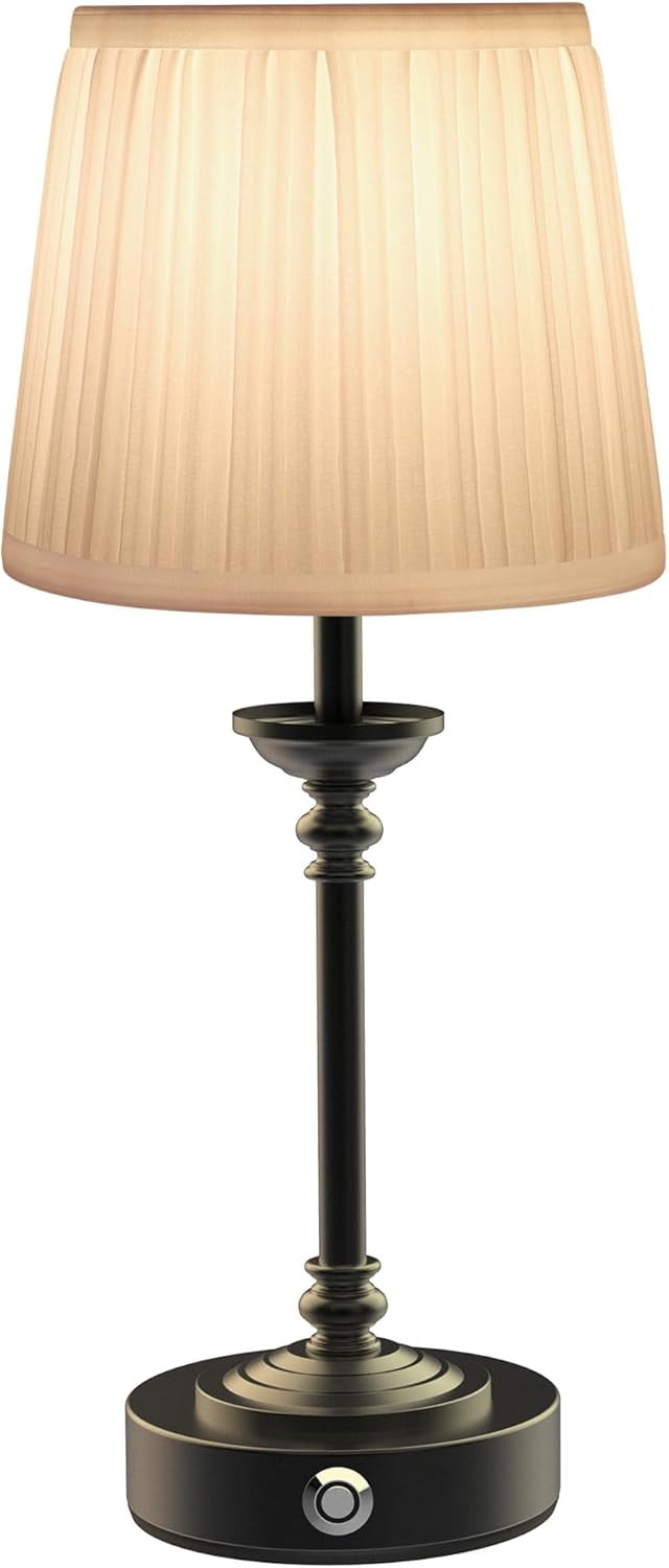 Hltser Cordless LED Table Lamp with Dimmer Built-in 5200mAh ...