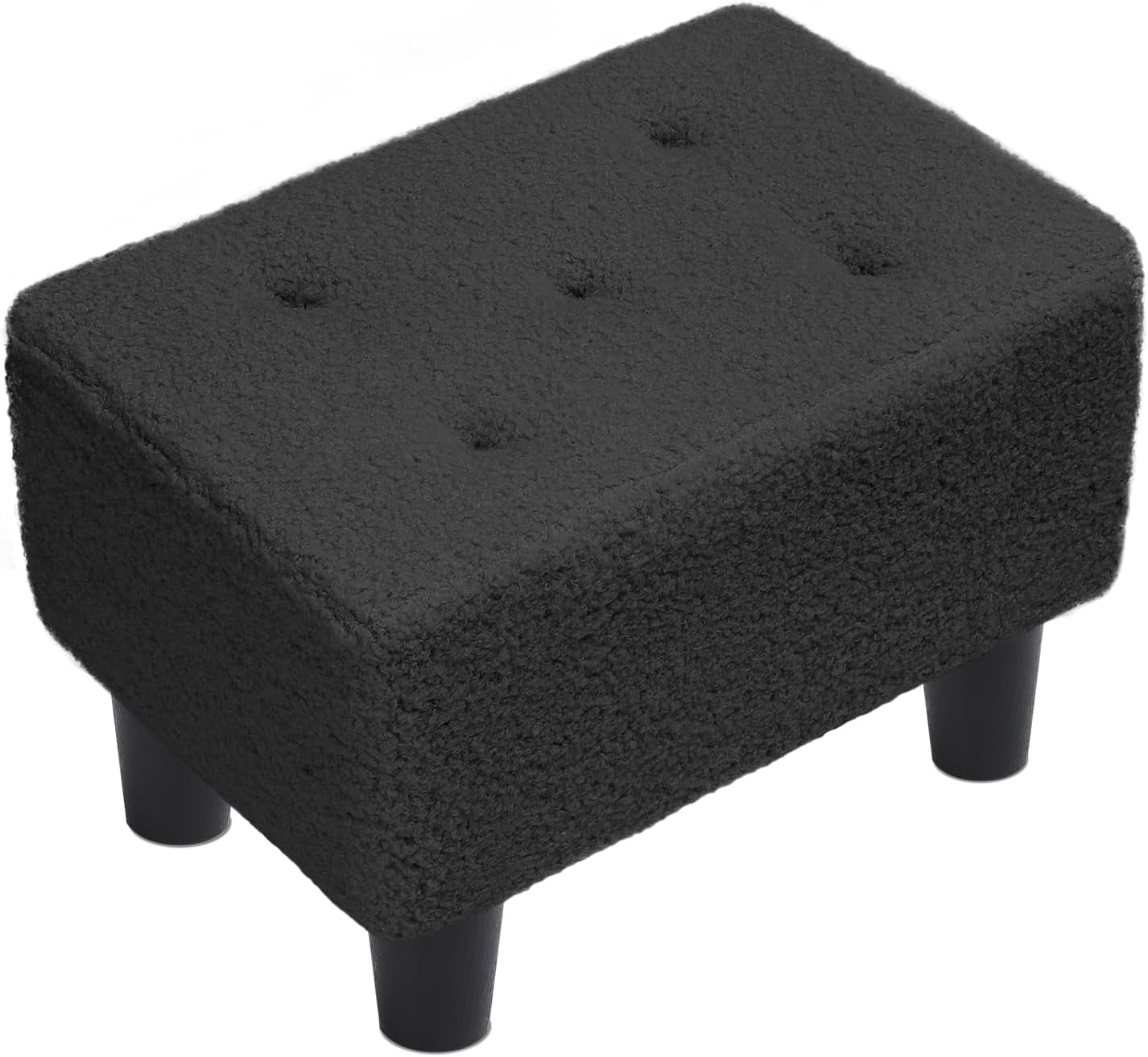 Hltser Foot Stool Ottoman Small Sofa Foot Rest with Plastic Legs ...