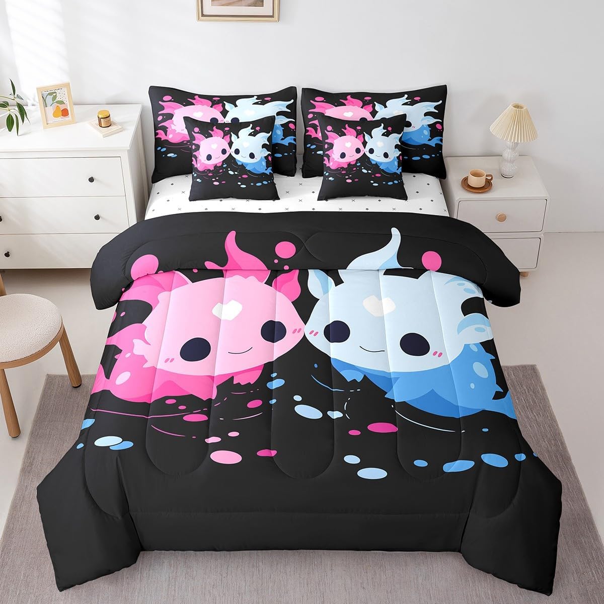 Hltser Funny Crocodile Bedding Comforter Sets 7pcs for Boys Girls ...