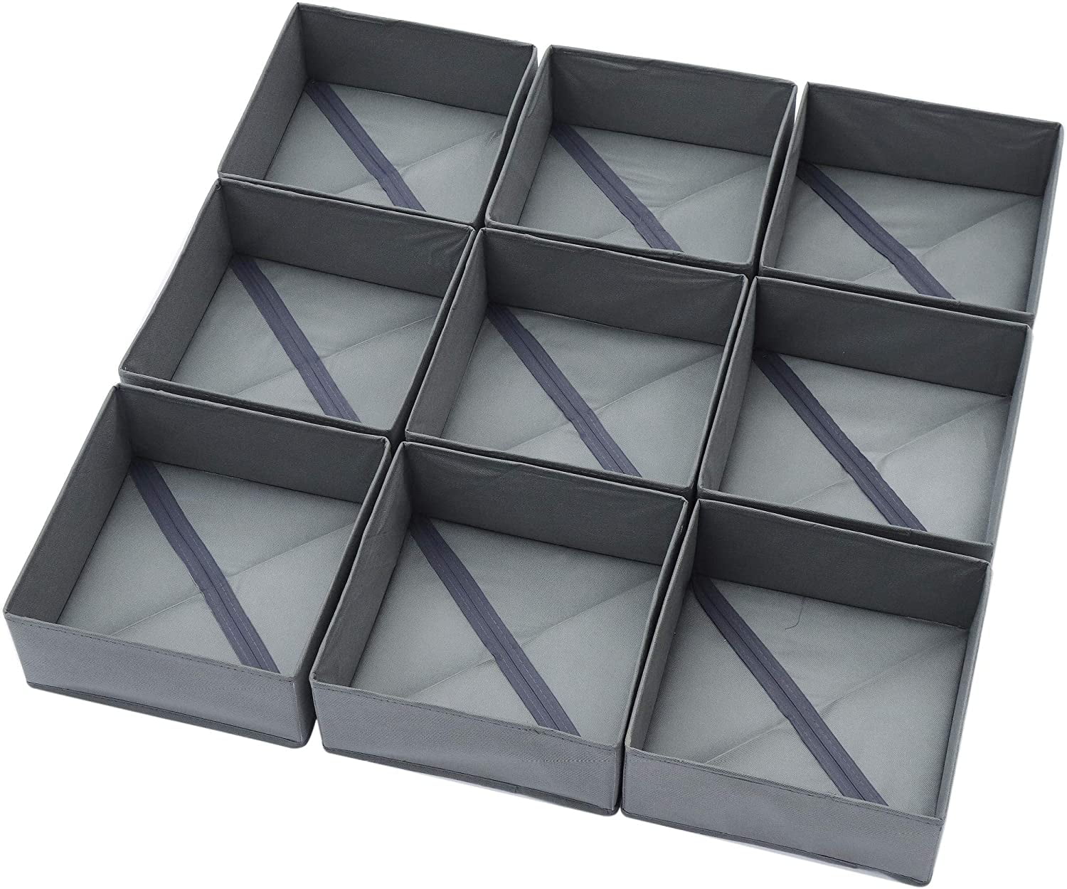 Hltser HCOCM 9 Pack Foldable Cloth Storage Box Closet Dresser Drawer ...