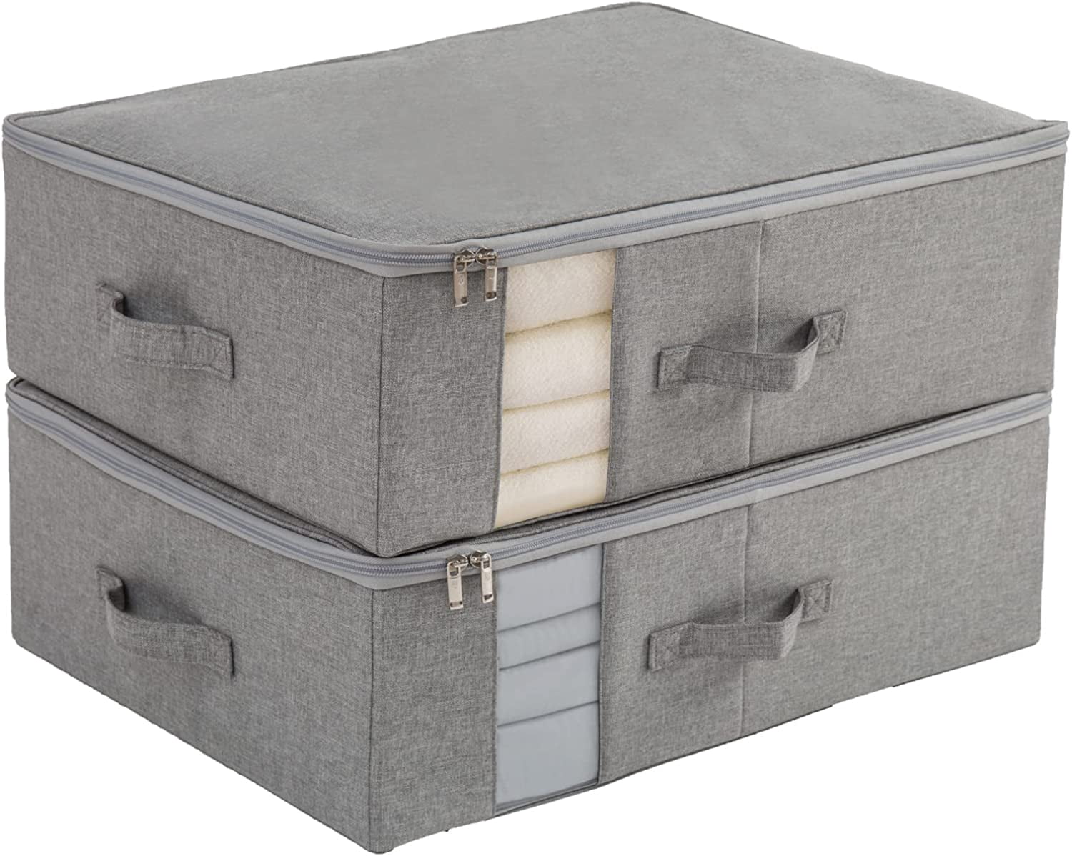Hltser HCOCM Under Bed Storage with Clear window/ 600D Sturdy Fabric ...