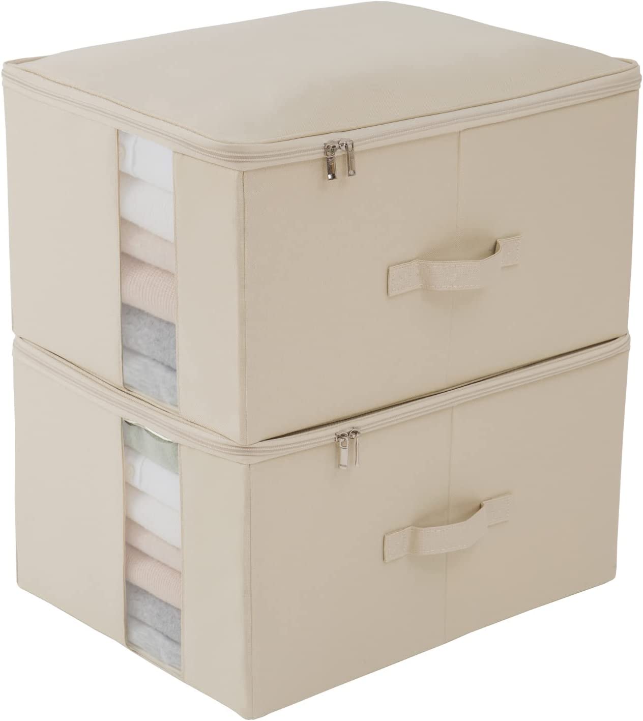 Hltser HCOCM Under Bed Storage with Clear window/ 600D Sturdy Fabric ...