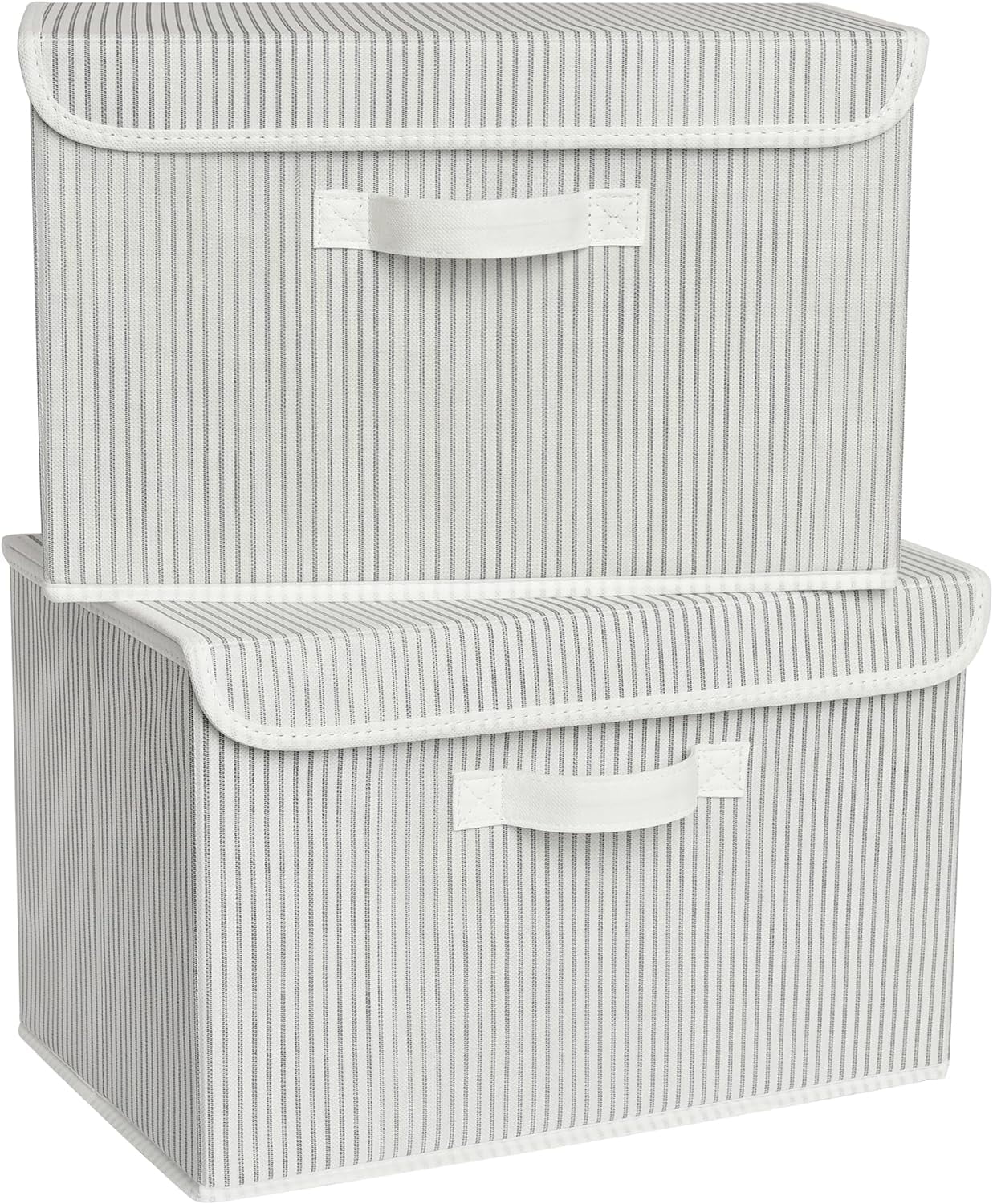 Hltser HCOCM Storage Bins with Lids Fabric Storage Boxes Closet ...