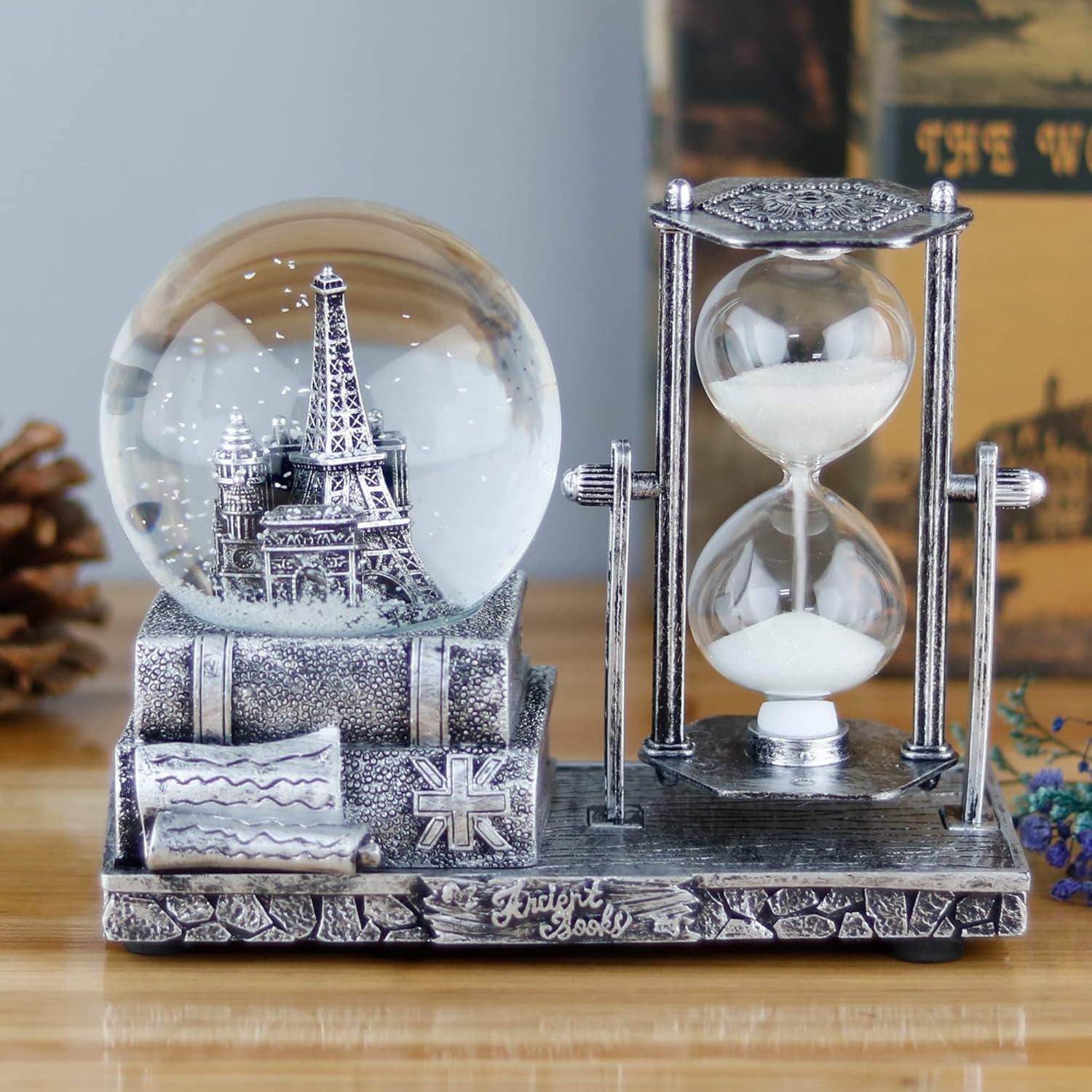 Hltser LED MusicCrystal Snow ， Sand Timer ，Hourglass Home Decor Table ...