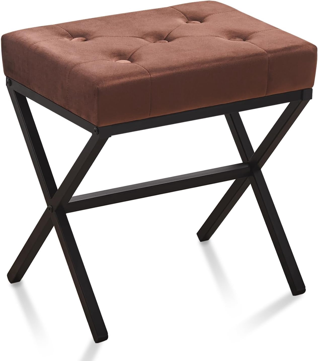 Hltser LTKIF anity Stool Foot Stools Velvet Ottoman Stool Ottoman Bench ...