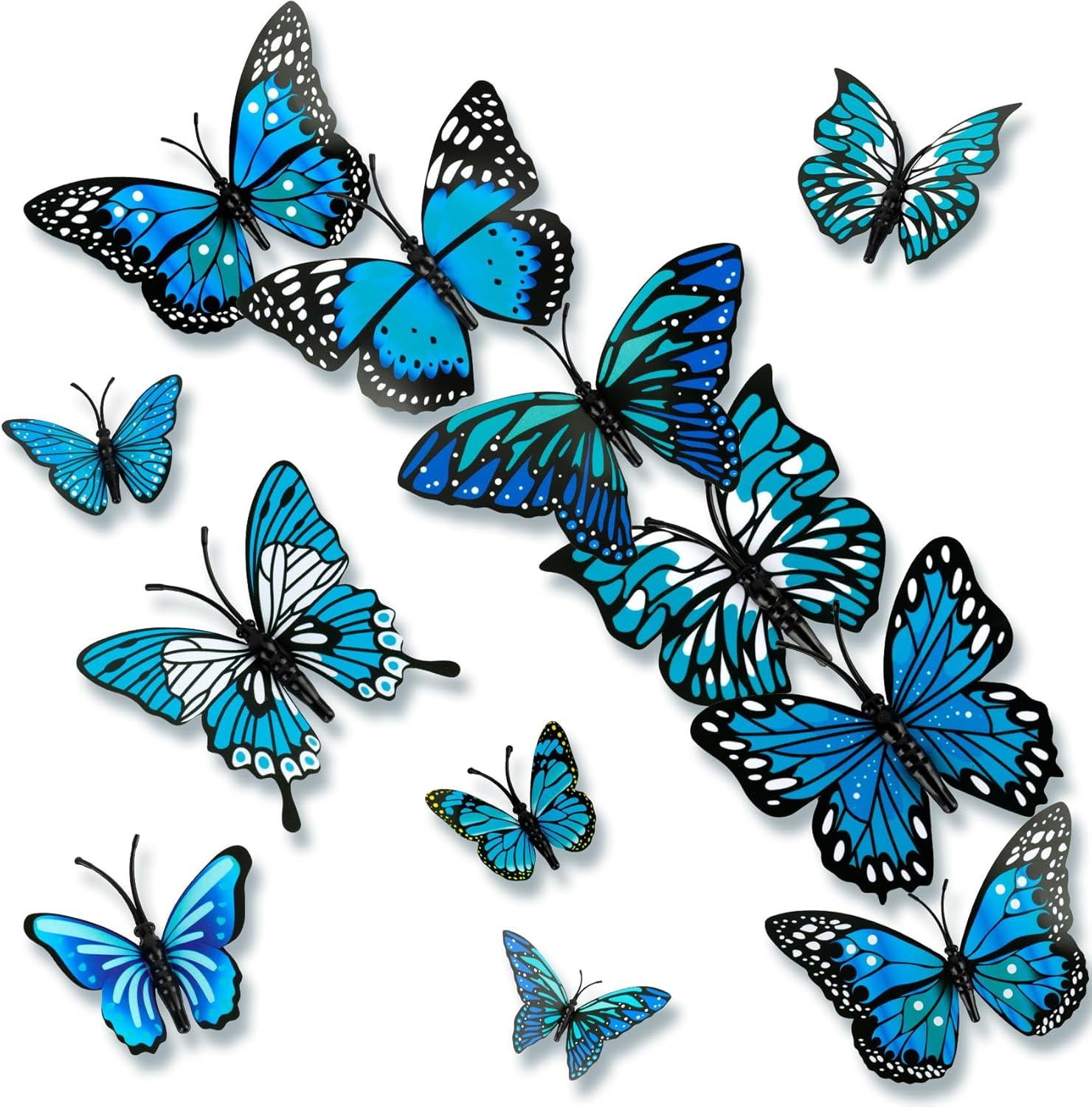Hltser Monarch Butterfly Decorations 3D Monarch Butterfly Wall Decor 12 ...