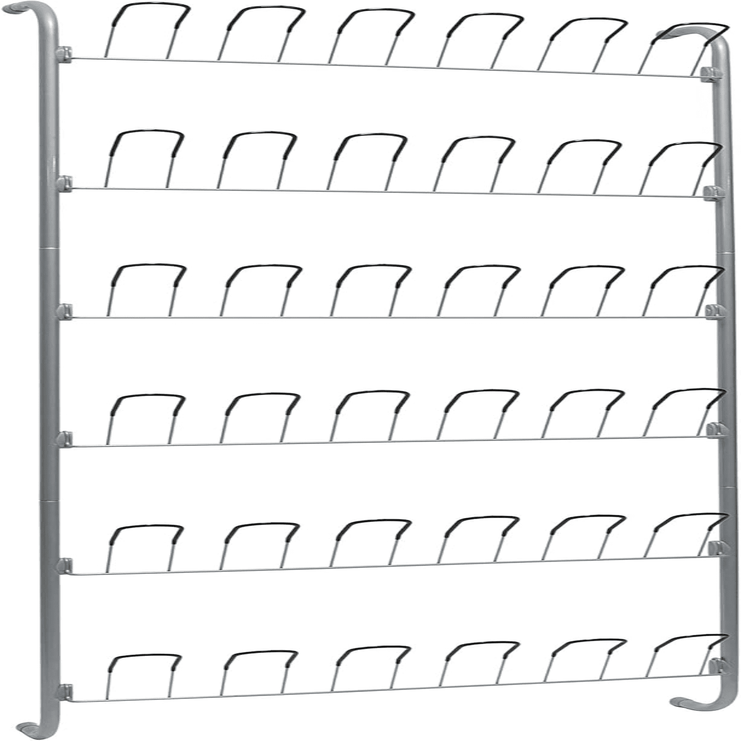 Hltser Organize All Over-The-Door 18 Pair Hanging Wire Shoe Rack ...