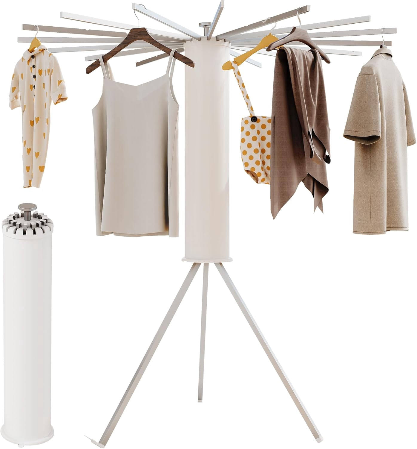 Tripod Clothes Drying Rack,Drying Rack Clothing Foldable,(16 Aluminium ...