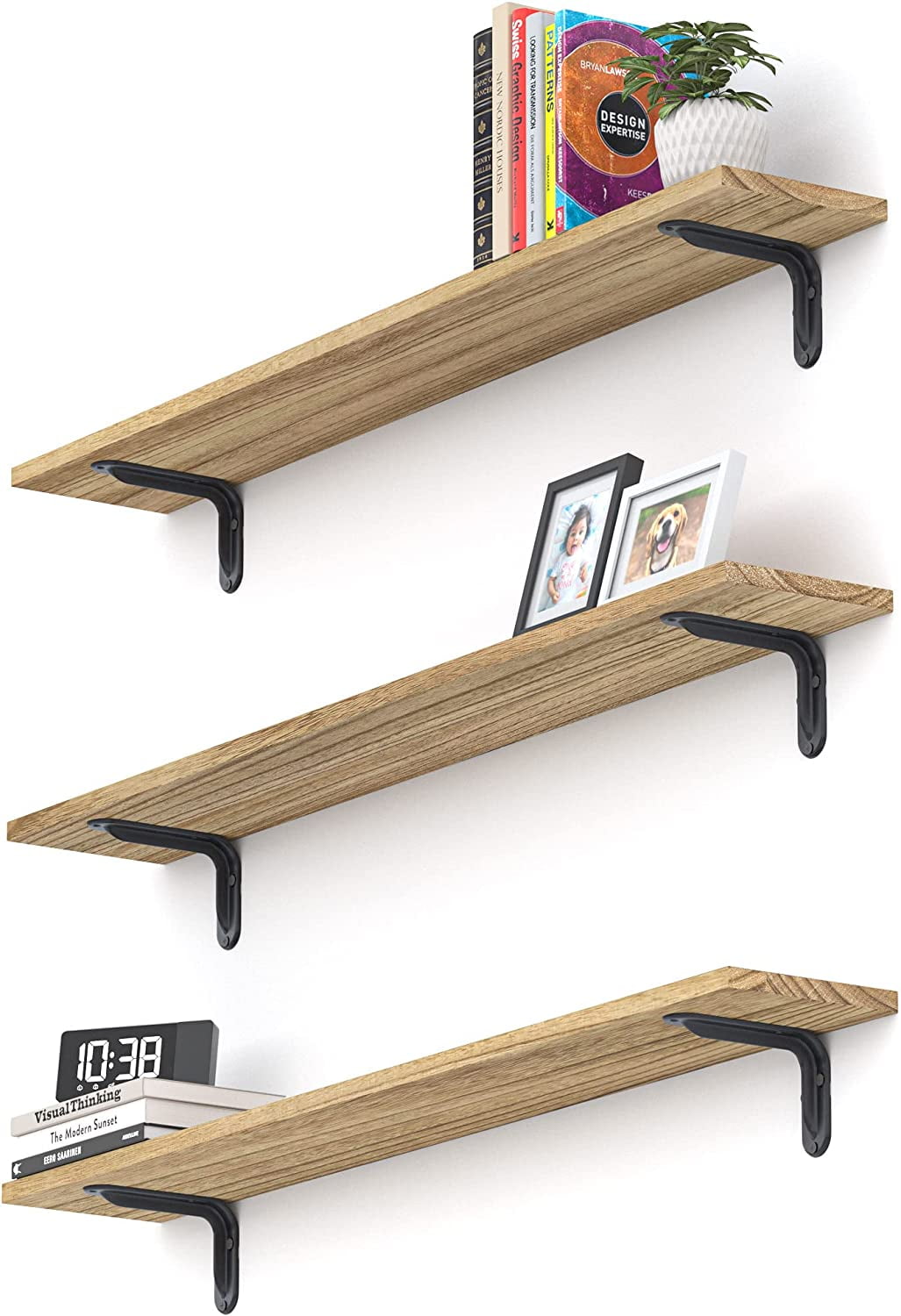 Hltsor 36 Inch Floating Shelves Long Floating Shelves for Wall Decor ...