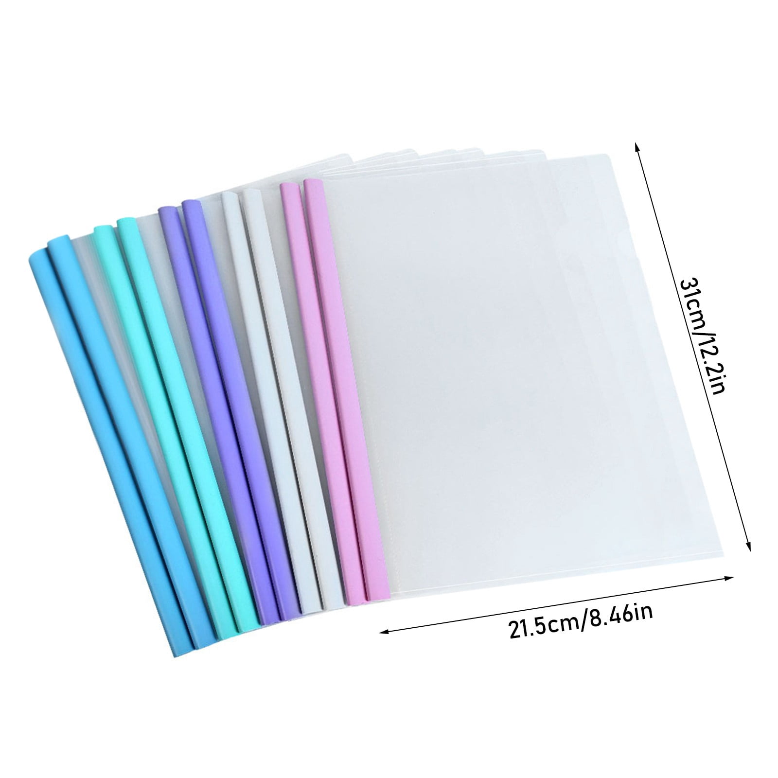 HmNPlay Geometric Clear Plastic Folder with Morandi Rod Insert ...