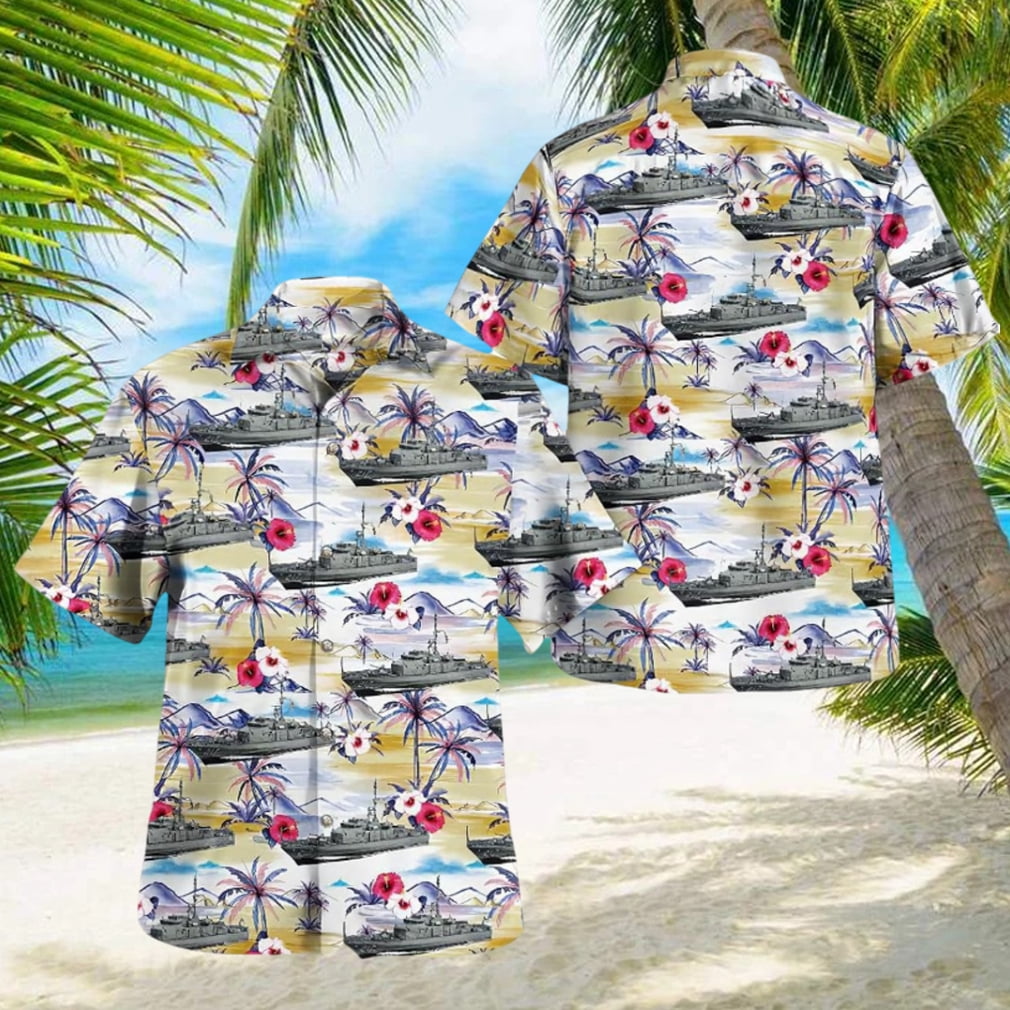 Hmas Bunbury Fcpb 217 Fremantle Class Patrol Boat Hawaiian Shirt ...