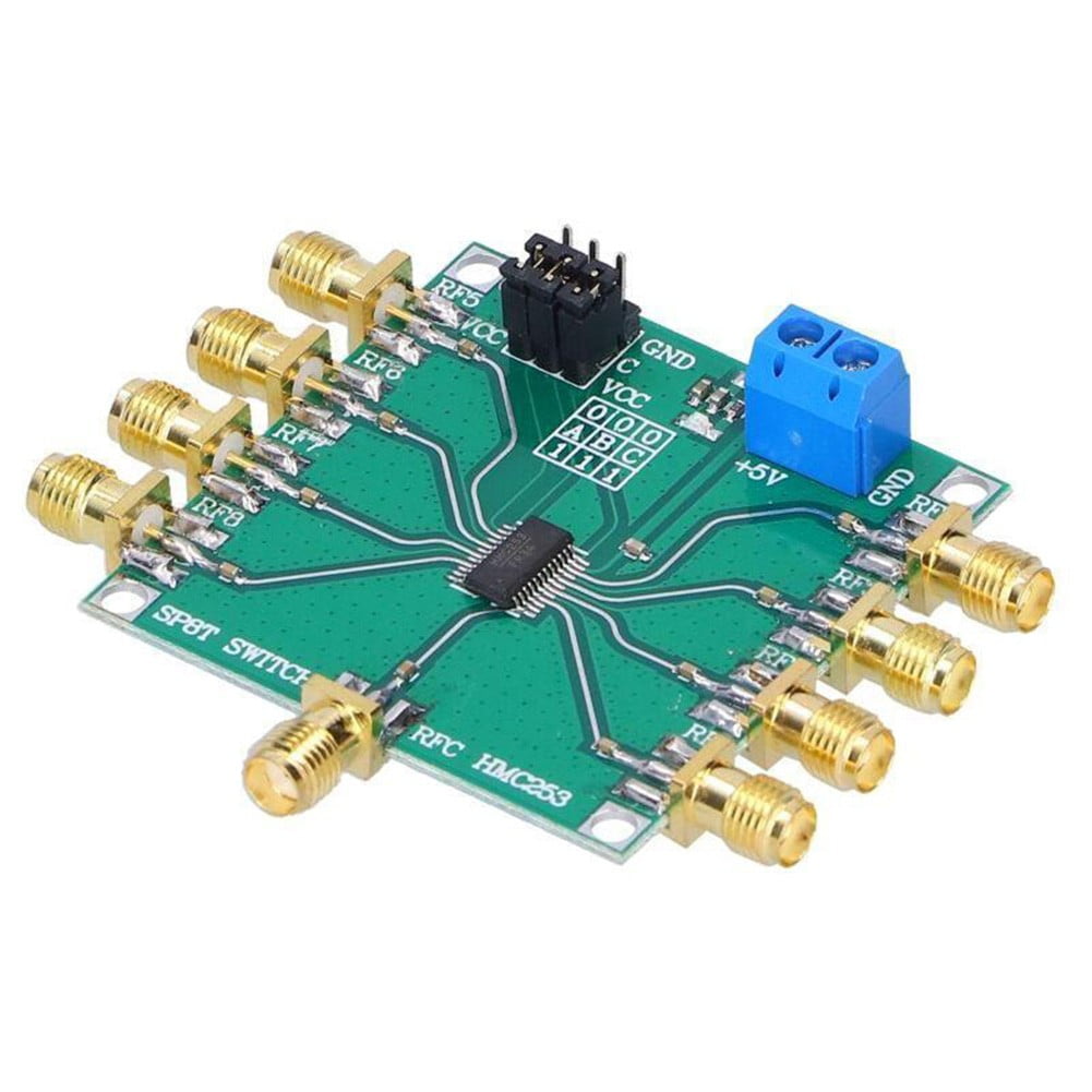 HMC253 RF Switch Module Open 8 RF Switch SMA DC2.5 GHz 3V-5V Power Supply - Walmart.com