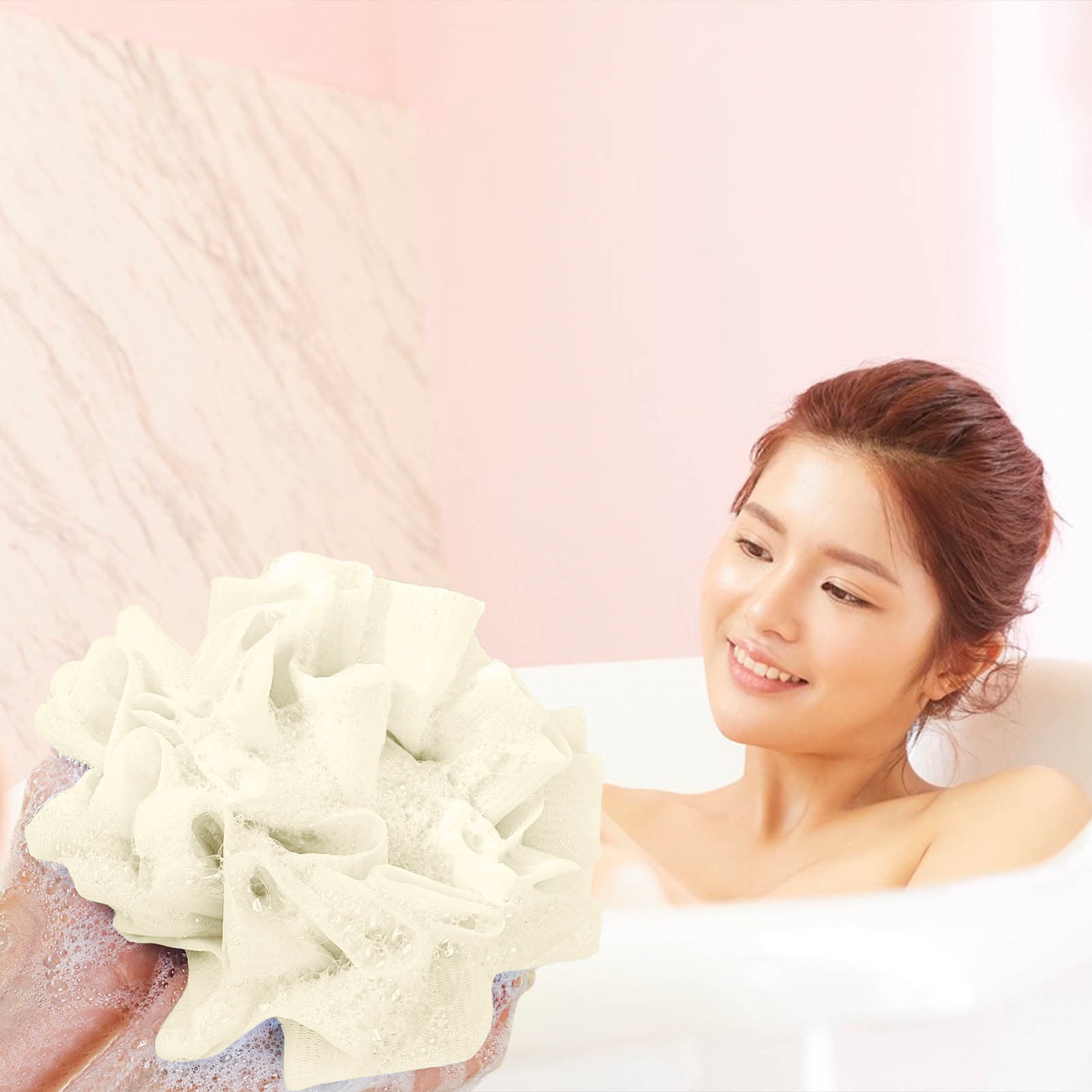 Hmgxay Dreamy Bath Ball, Colorful Non-Scattering Sponge, Luxurious Spa ...