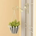 Hmgxay Metal Plant Pot Hook, Wall Mounted Flower Pot Hanger, Iron ...