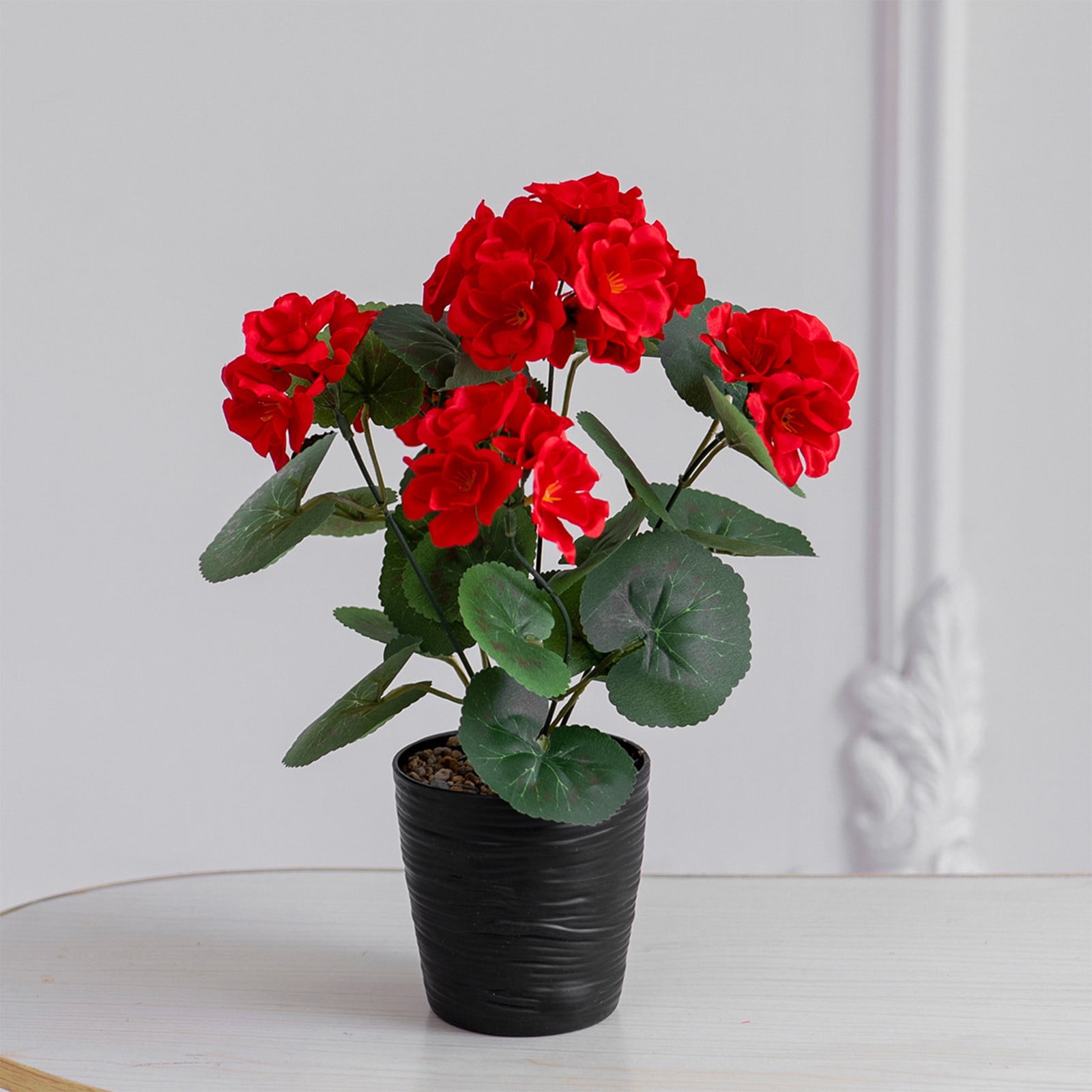 Hmgxay Simulated Crabapple Flower Pot, Artificial Crabapple Blossom ...