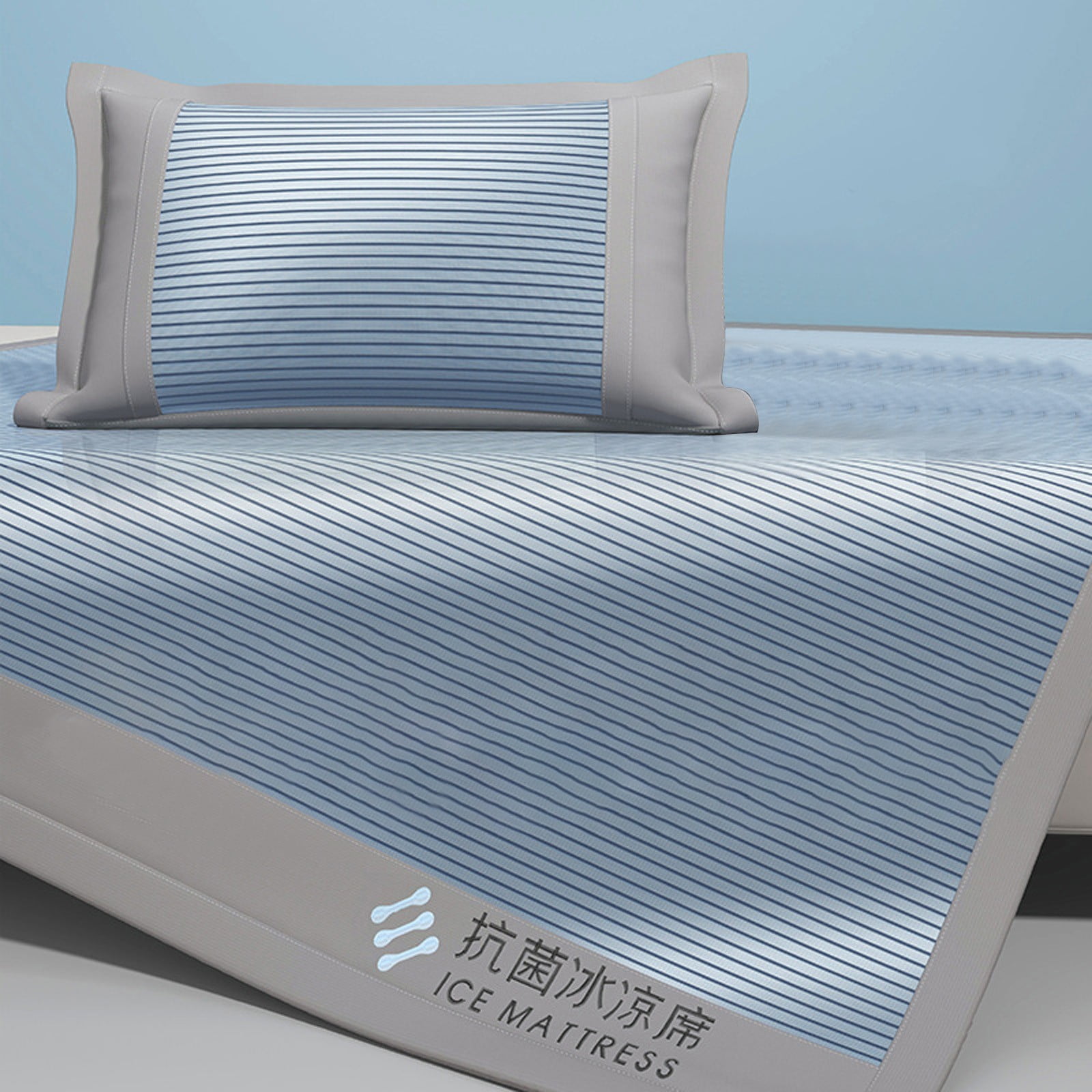 Hmgxay Summer Ice Silk Cooling Mat, Foldable Rattan Summer Sleeping Pad, Breathable Comfortable ...