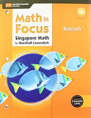 Pre-Owned Math in Focus Reteach Blackline Master B Grade 1 Hmh Math in Focus Hardcover Houghton ...