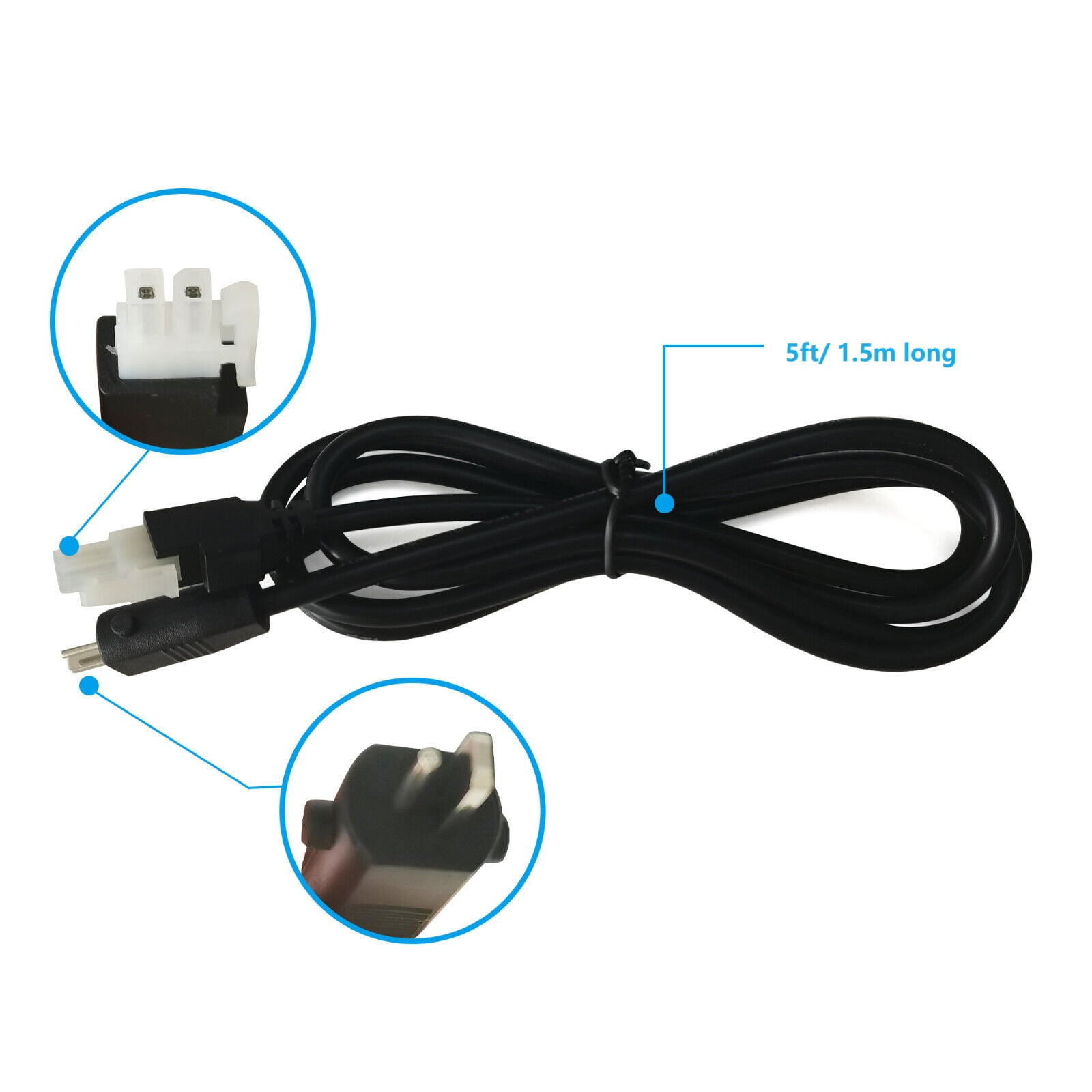 Hmleaf 5' Bed Base Cord Power Cable, Black - Walmart.com