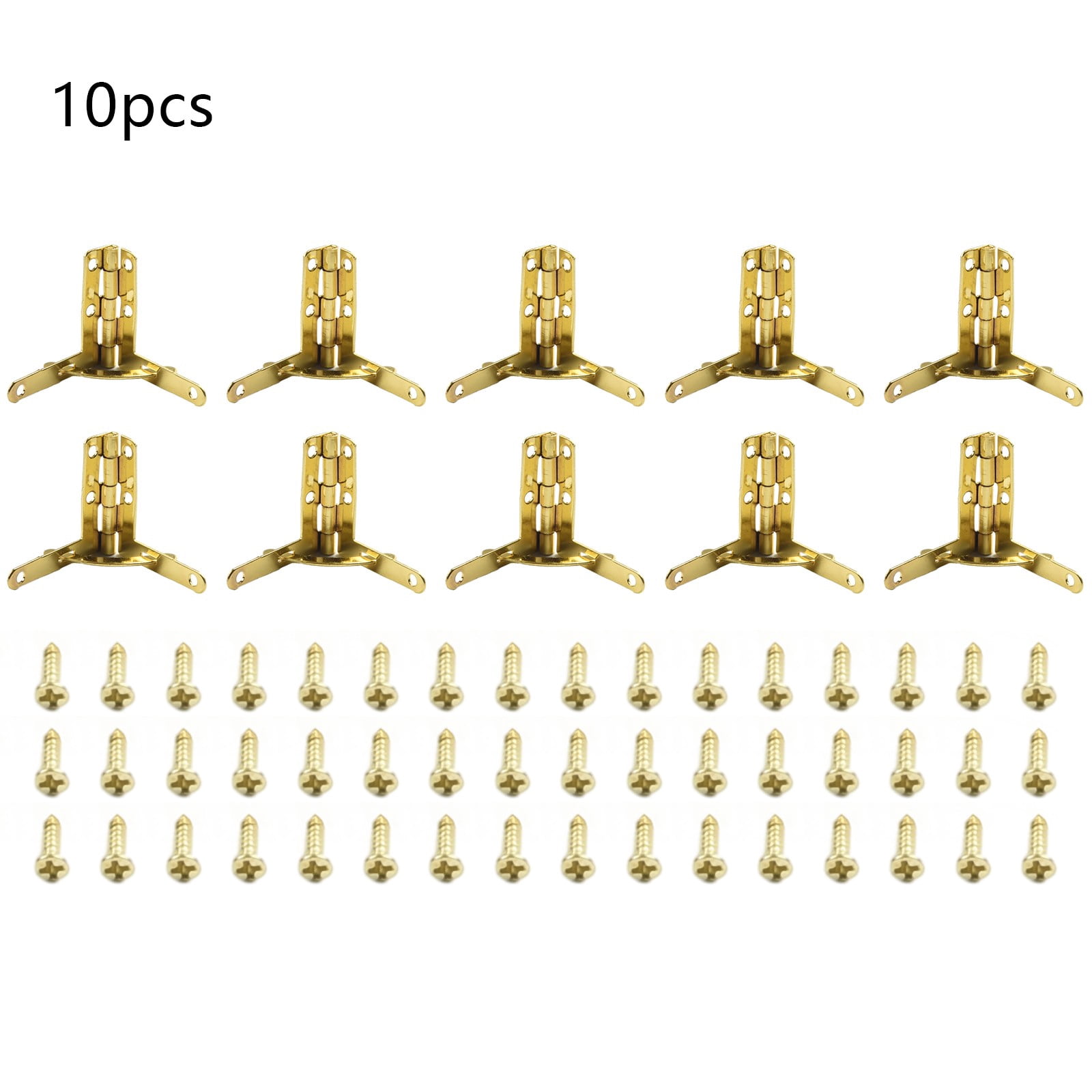 Hmoddpon-10PCS Seven-Shaped Hinge Wooden Box Support Loose-Leaf Hinge ...
