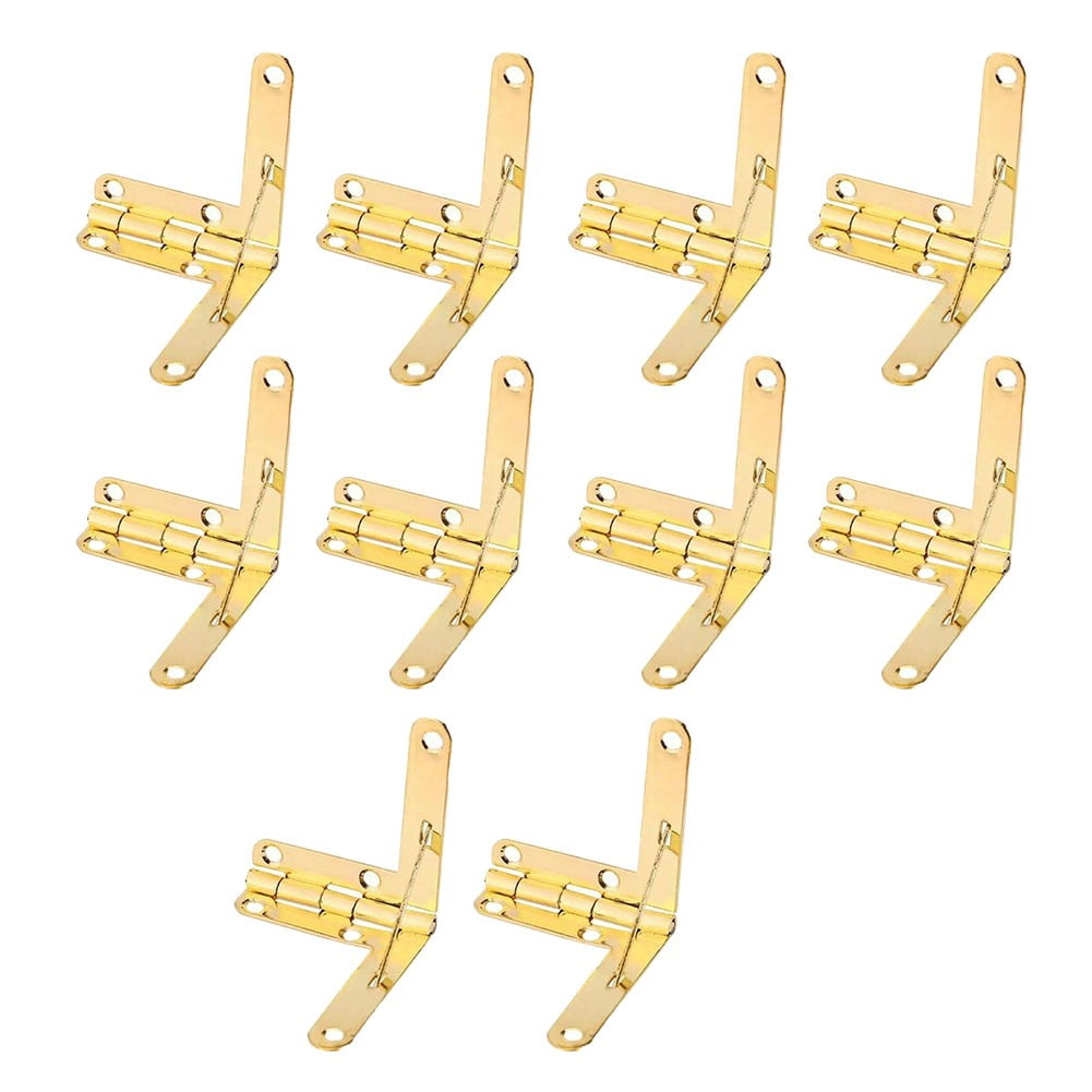 Hmoddpon-10pcs 90° Angle Wooden Box Supports Hinge for Small Wooden ...