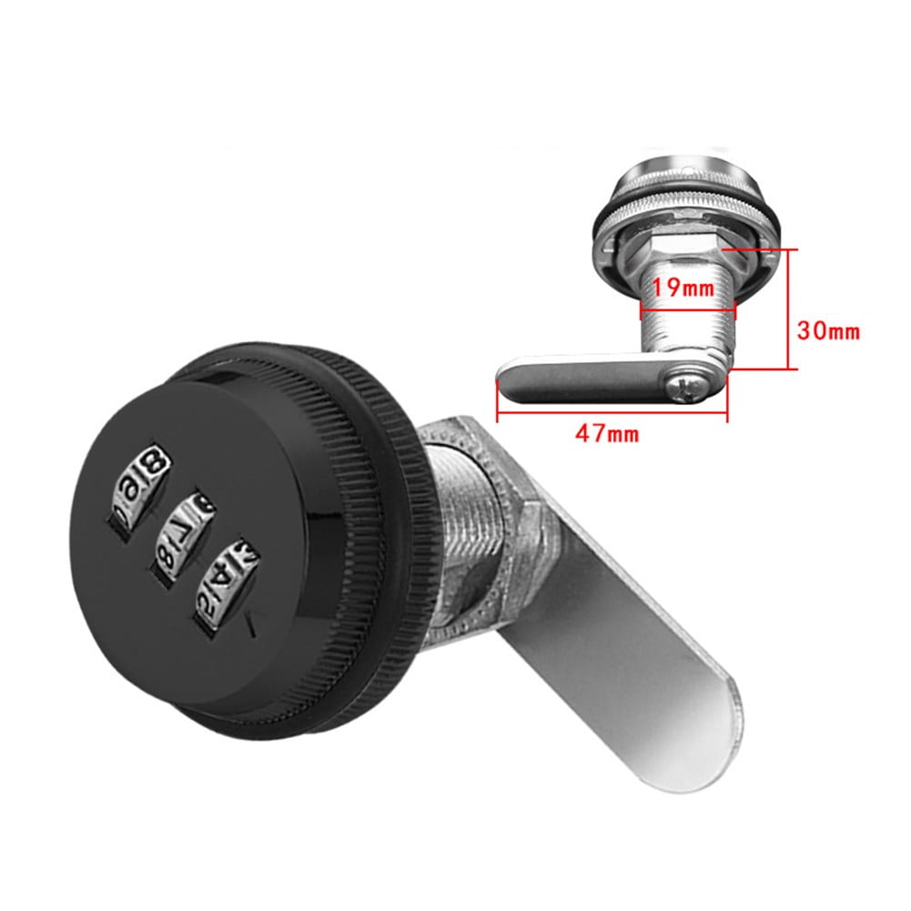 Hmoddpon-3 Digital Combination Lock Box Mail Post New Alloy Zinc Locker ...