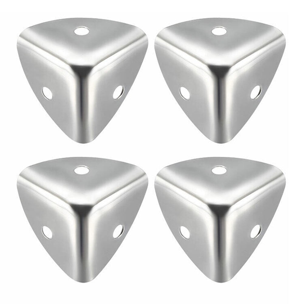 Hmoddpon-4pcs 40mm Case Metal Corner Angle Protectors Box Chest Trunk ...