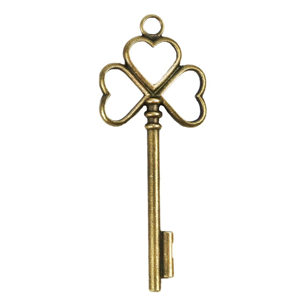 Hmoddpon-Large Antique Vintage old Brass Skeleton Lot Cabinet Lock ...