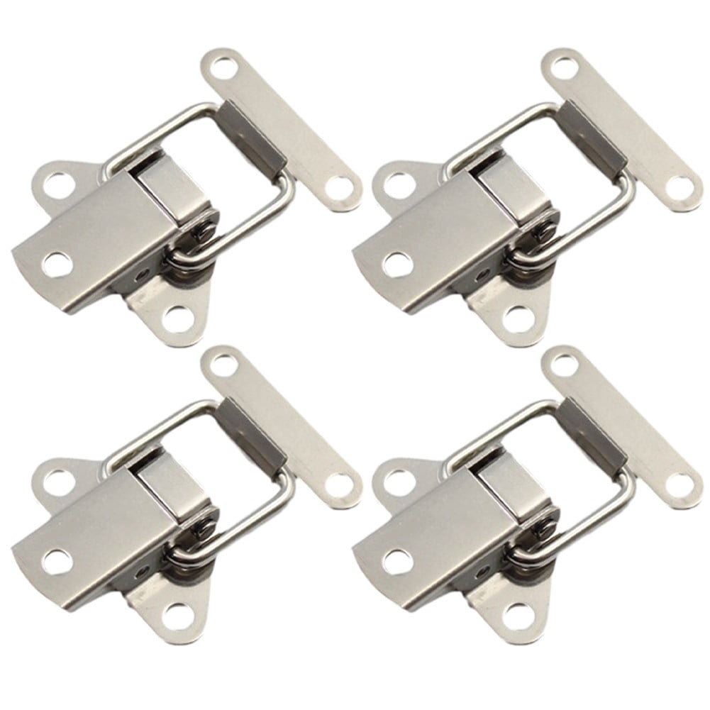 Hmoddpon-Stainless Steel Spring Loaded Clamp Clip Case Box Latch Catch ...