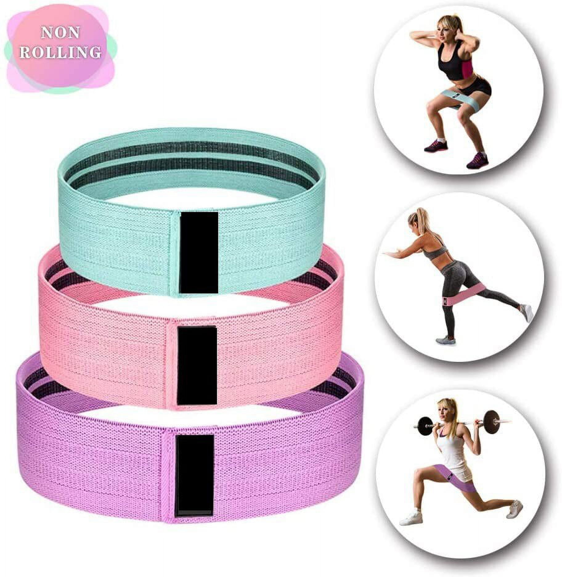 Hmount Deeroll 3PCS Hip Band Yoga Resistance Band Wide Fitness Exercise ...