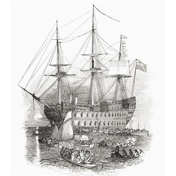 The Hms Bellerophon - The Ship Which Carried Napoleon to St Helena In ...