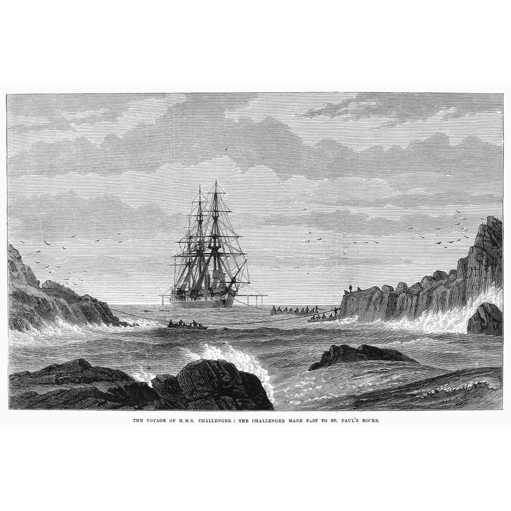 Hms Challenger, 1873. /Nthe British Survey Ship Hms Challenger Made ...