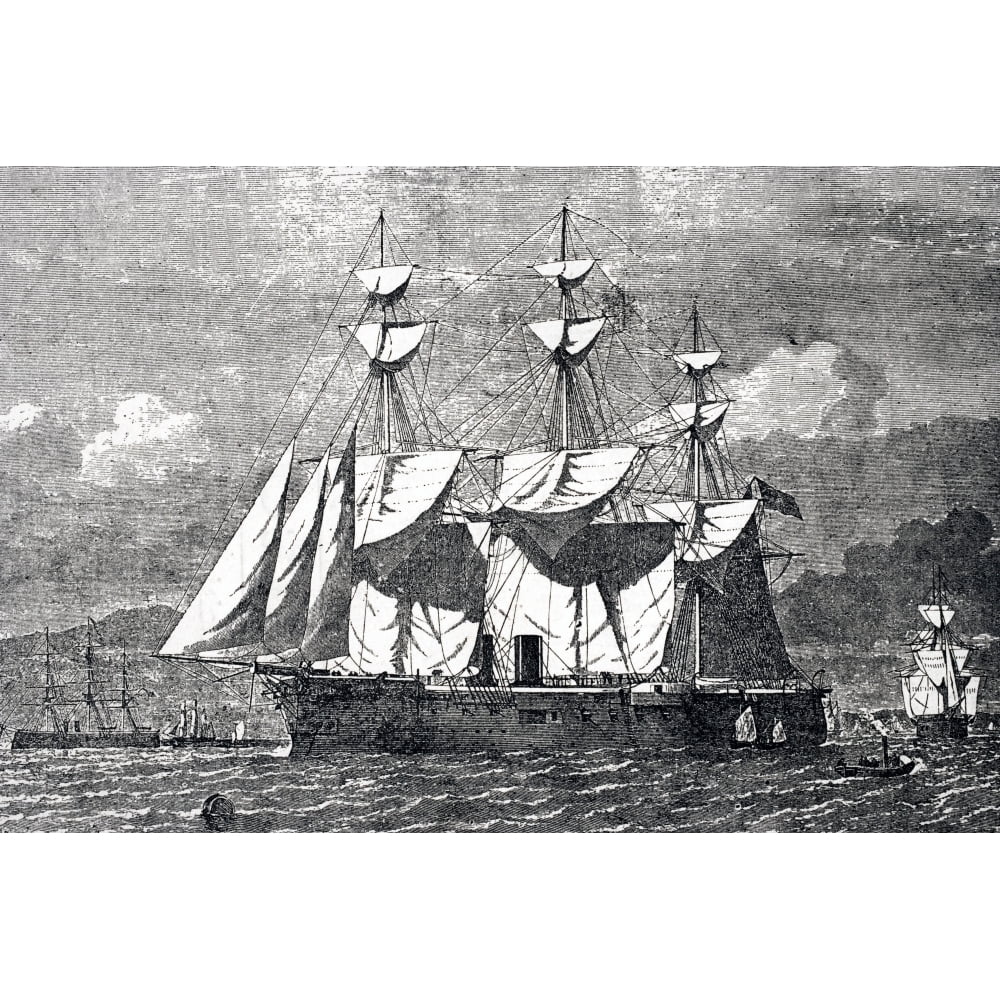 Hms Sultan At The Queen's Jubilee Naval Review In 1887 From Illustrated ...