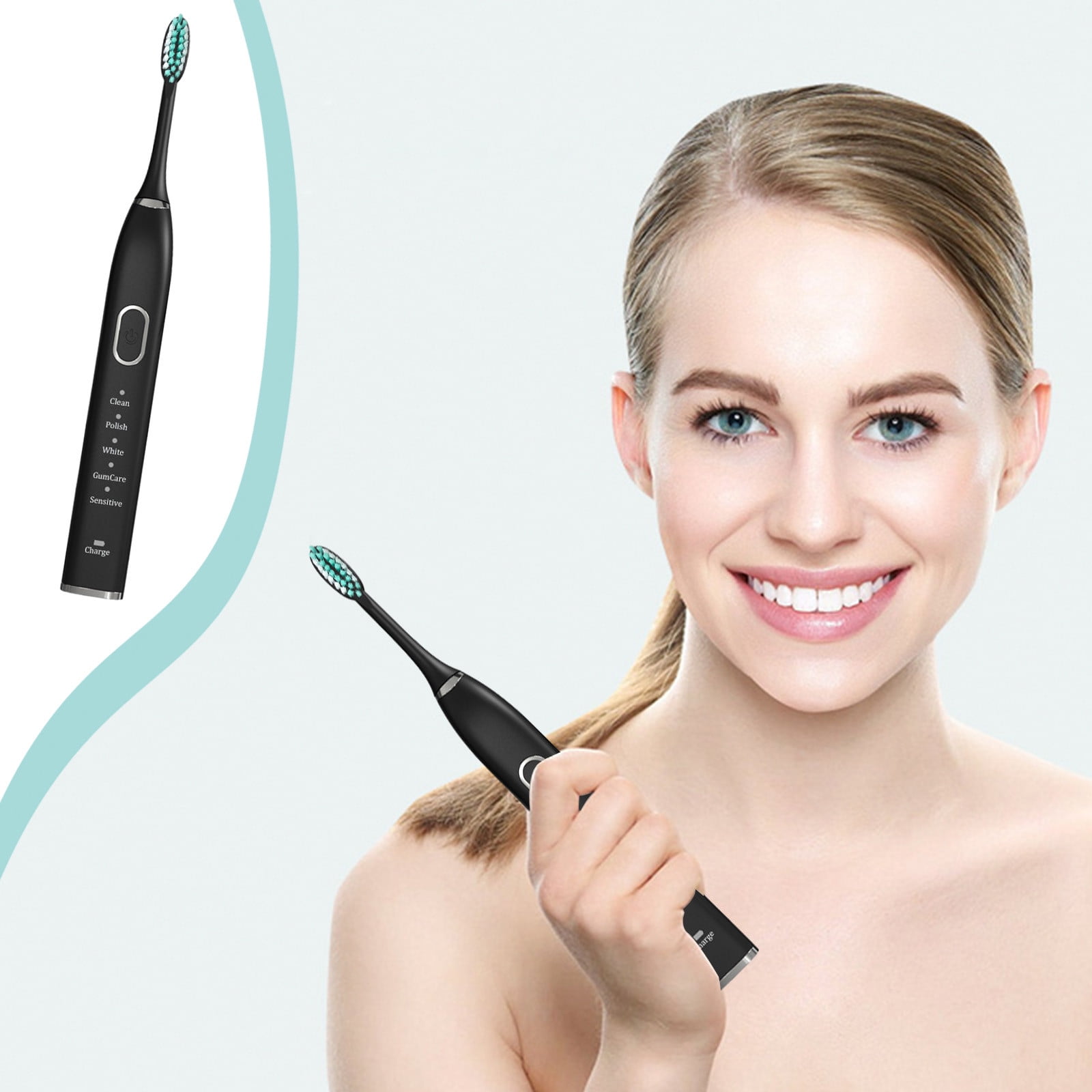 Hmsavn Electric Toothbrush Electric Toothbrush With 2 Brush Heads for ...