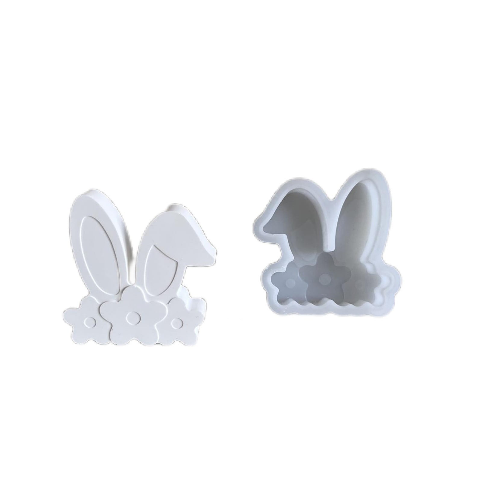 Hmsavn Moulds Easter Mould Rabbits Pendant Mould Easter Bunny Plaster ...