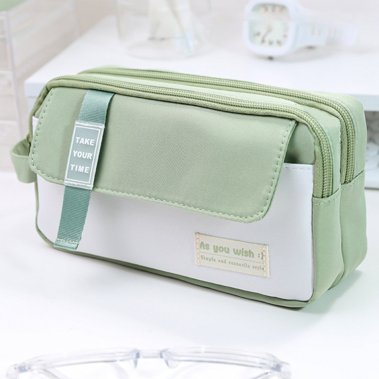Hmsavn Pencil Pouch High Capacity Pencil Pen Case Pencil Bag Pouch Box ...