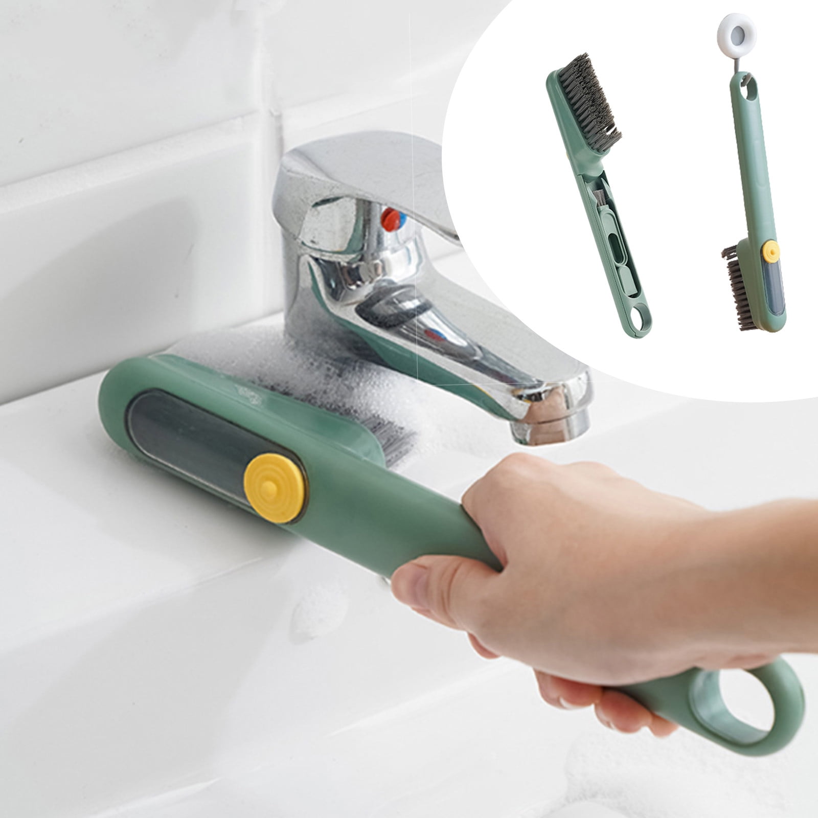 Hmsavn Scrubbing Brushes Multifunctional Cleaning Brush, Can Add Liquid ...