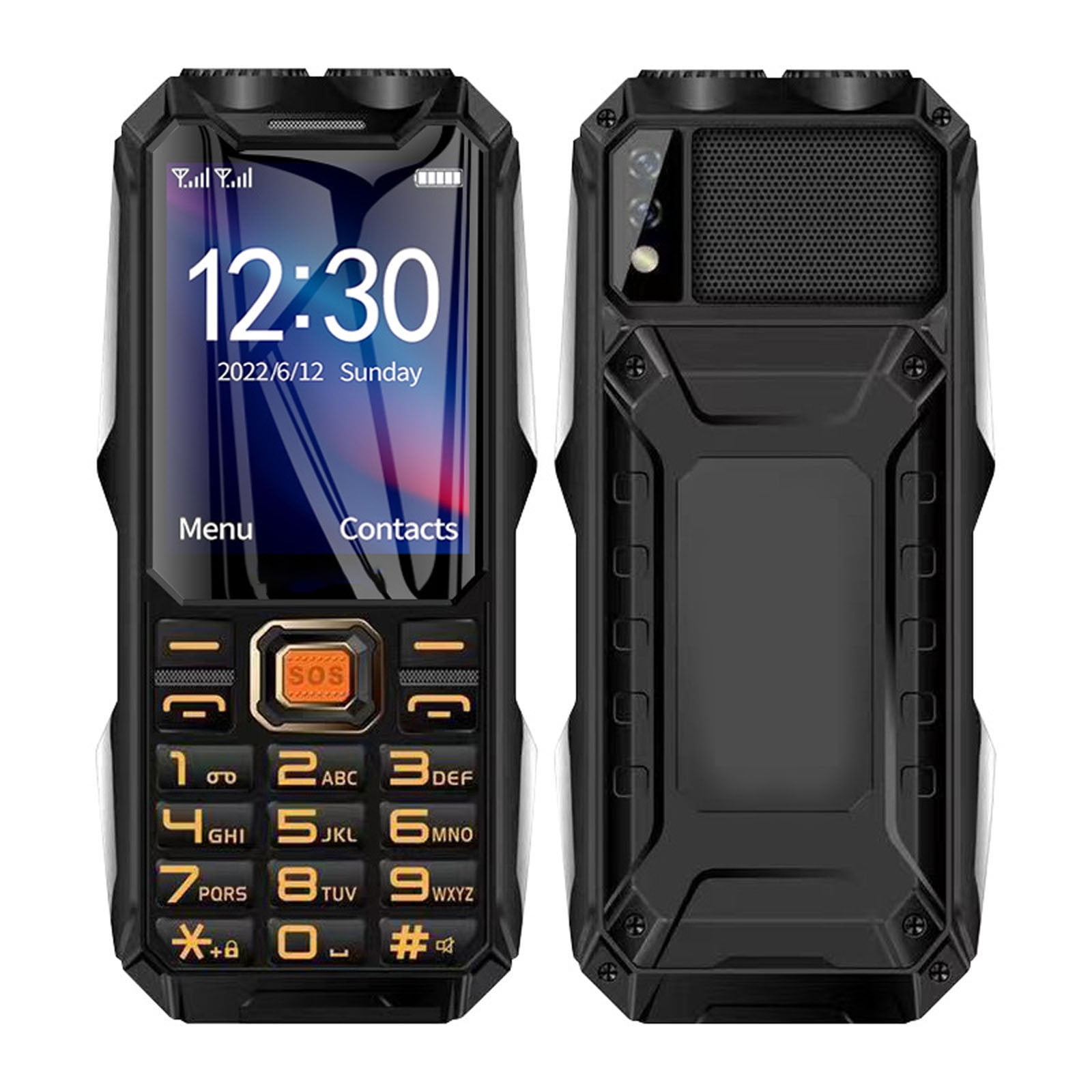 Hmsavn Thin Cell Phone Straight Old People's Cell Phone 2G Network Old ...