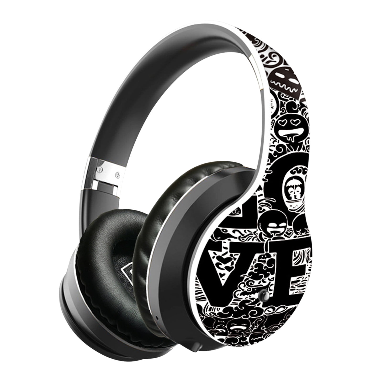 Hmsavn Wireless Bluetooth Graffiti Headworn Bluetooth Earphones 5.0 ...
