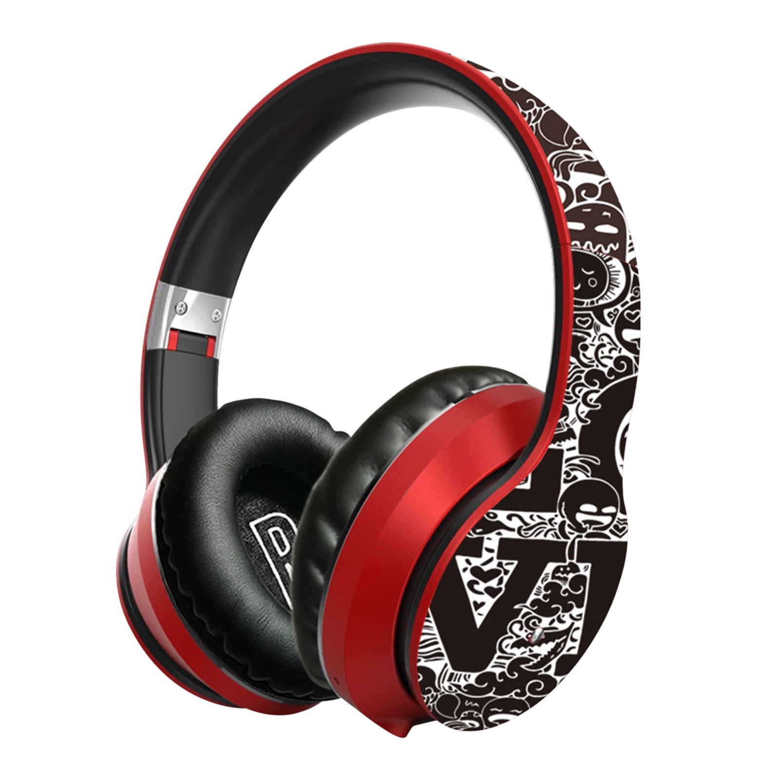 Hmsavn Wireless Bluetooth Graffiti Headworn Bluetooth Earphones 5.0 ...