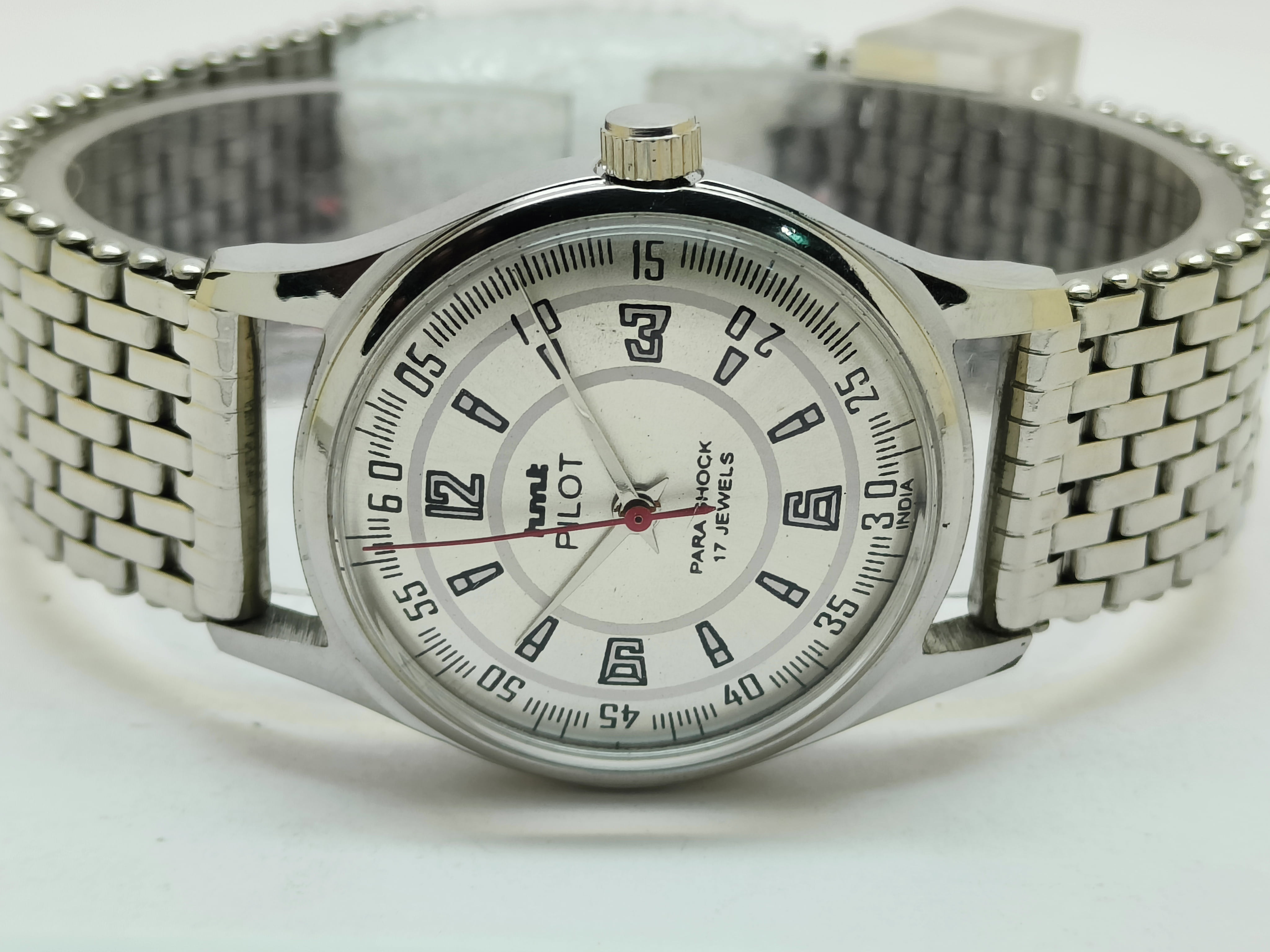 Hmt Pilot Mechanical Hand Winding Vintage Wristwatch For Men - Walmart.com