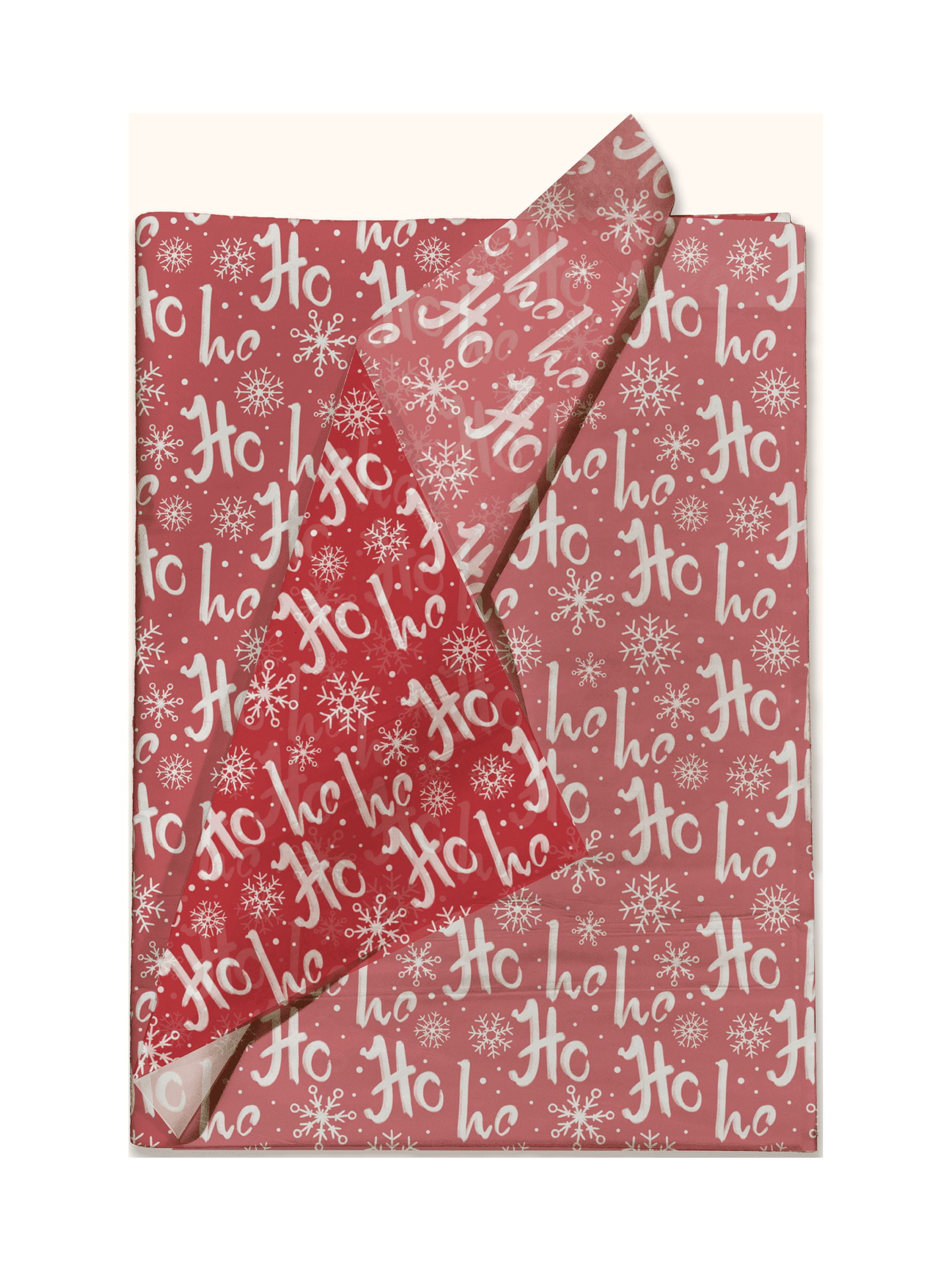Ho Ho Ho Christmas Printed Tissue Paper - Decorative Tissue for ...