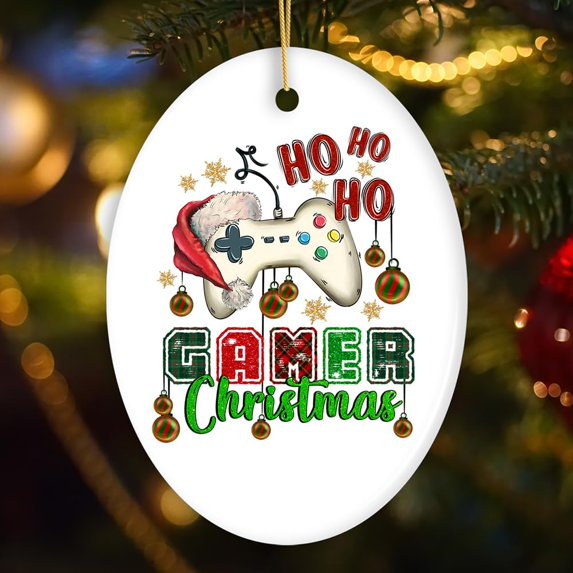 Ho Ho Ho Gamer Christmas Ornament, Video Game Lover undefined - Walmart.com