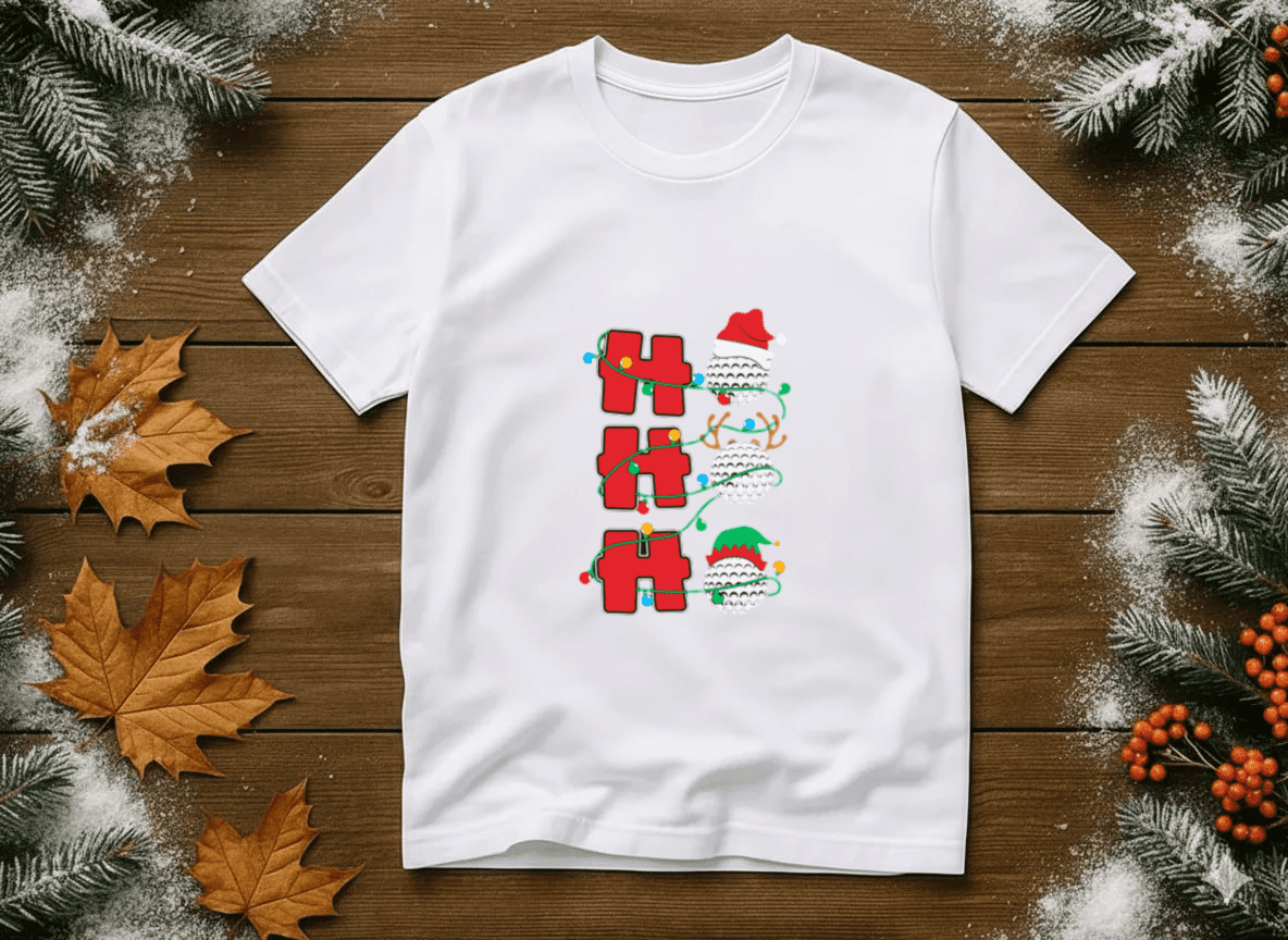 Ho Ho Ho Golf Holiday Cheer Sports Gift Graphic Unisex T-Shirt, up to ...